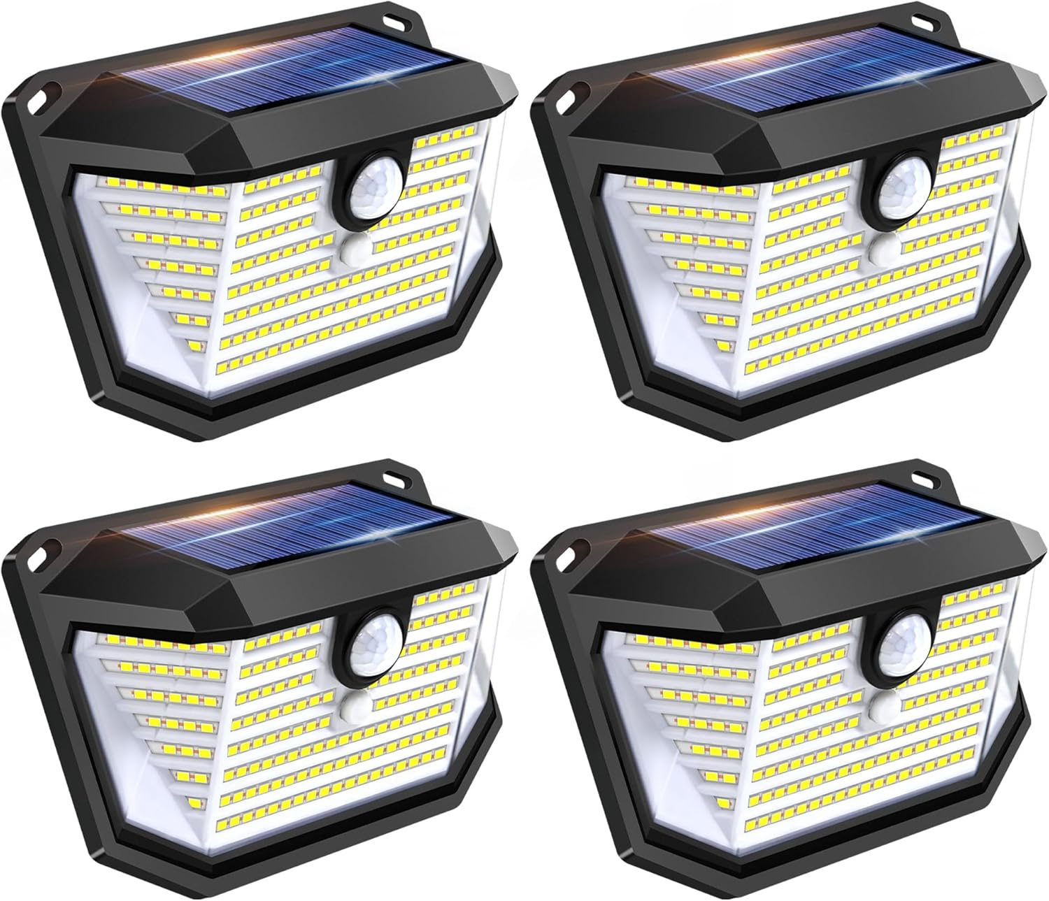 FAXBOX Solar Lights Outdoor Motion Sensor, 178 LED 300LM Waterproof ...