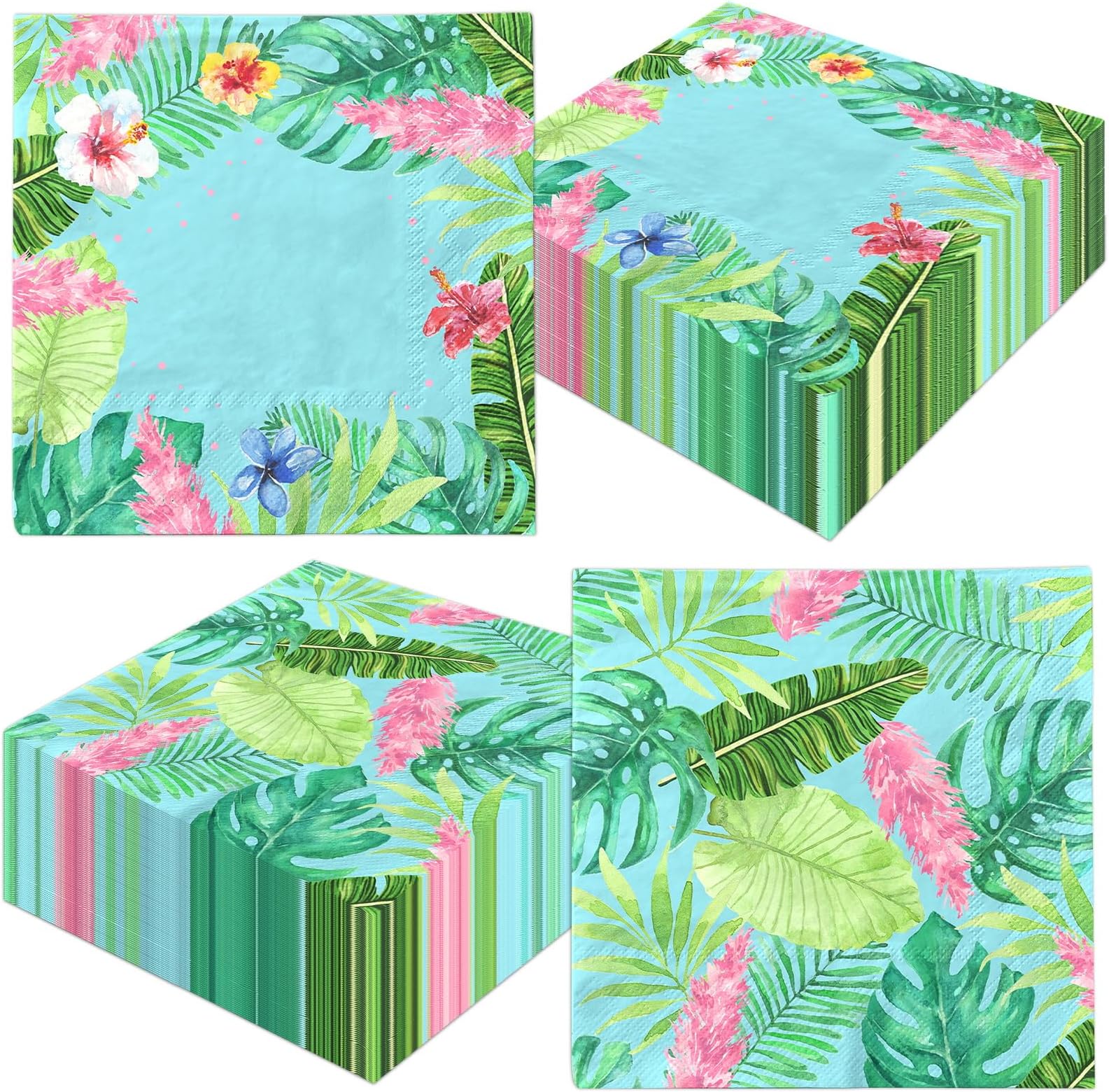 Amazon.com: 200 Pack Hawaii Laua Paper Napkins Tropical Luncheon ...