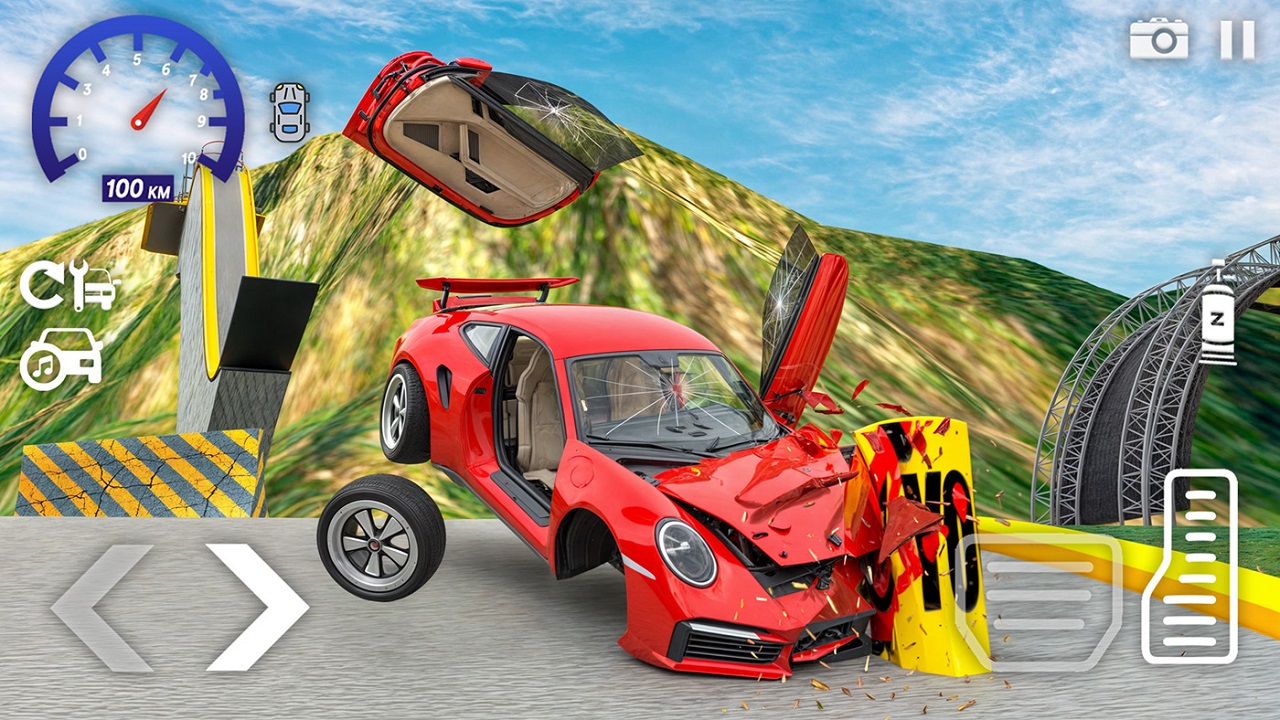 Mega Ramp Drive Car Crash Game : Car Crash Driving Game : Car Drive 3d ...
