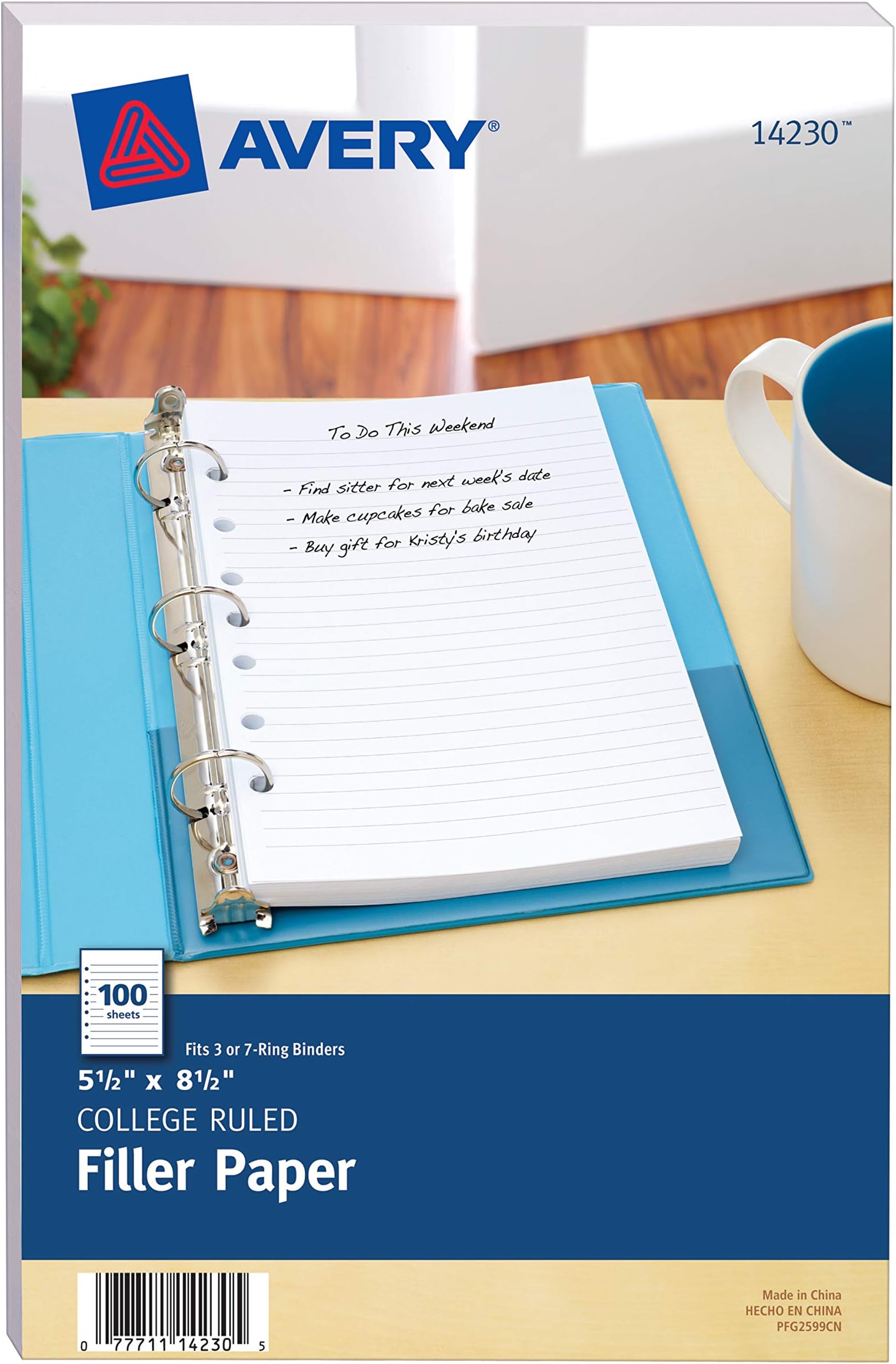 Amazon.com : Avery Mini Filler Paper, 5.5 x 8.5 Inches, 200 Sheets ...