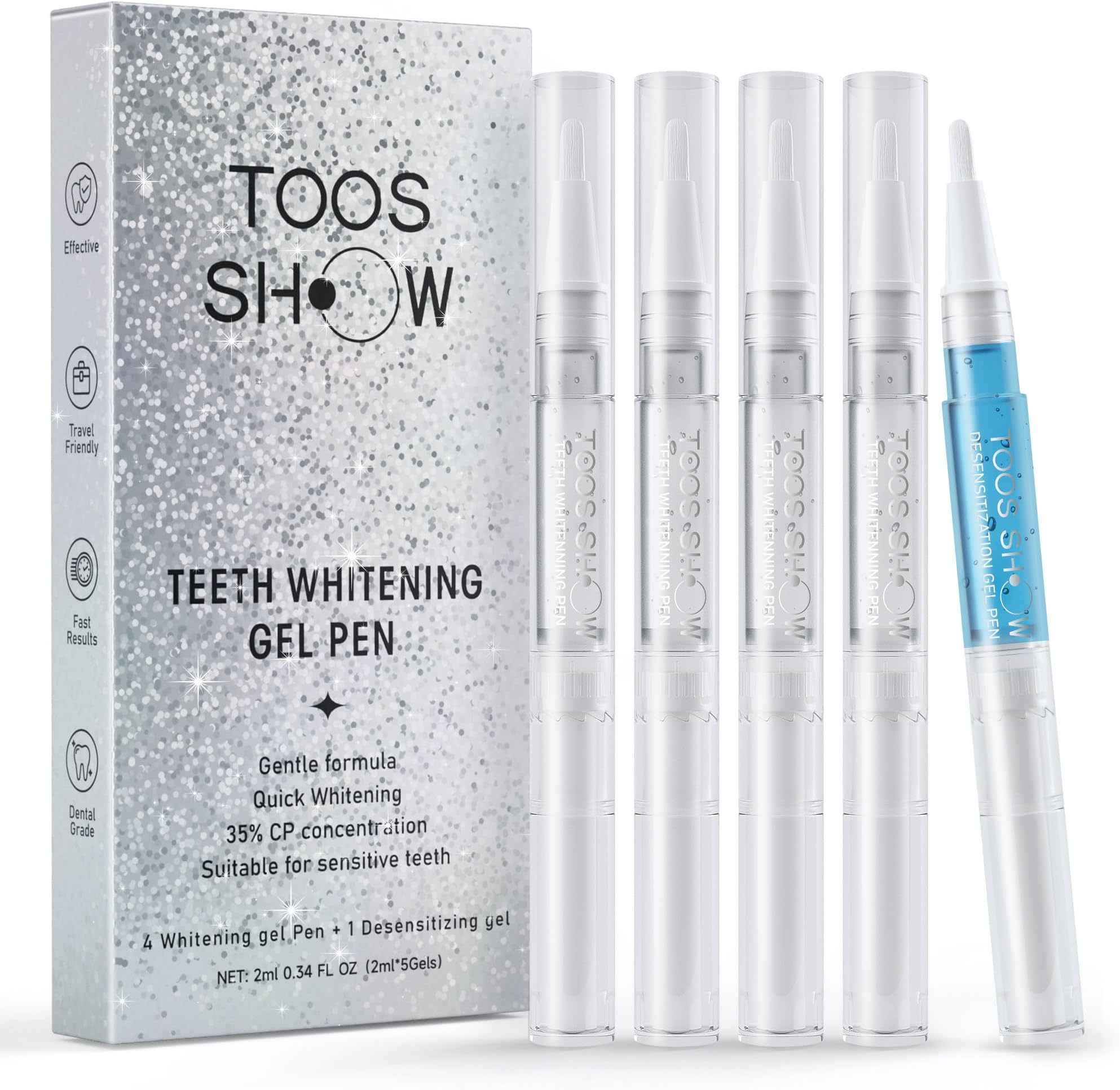 Amazon.com: Teeth Whitening Pen (2 Pens), Teeth Whitening Gel, Teeth ...