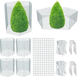 Amazon.com : 4 Pcs 6-Sided Large Wire Plant Protectors 12 x 24 Inch ...