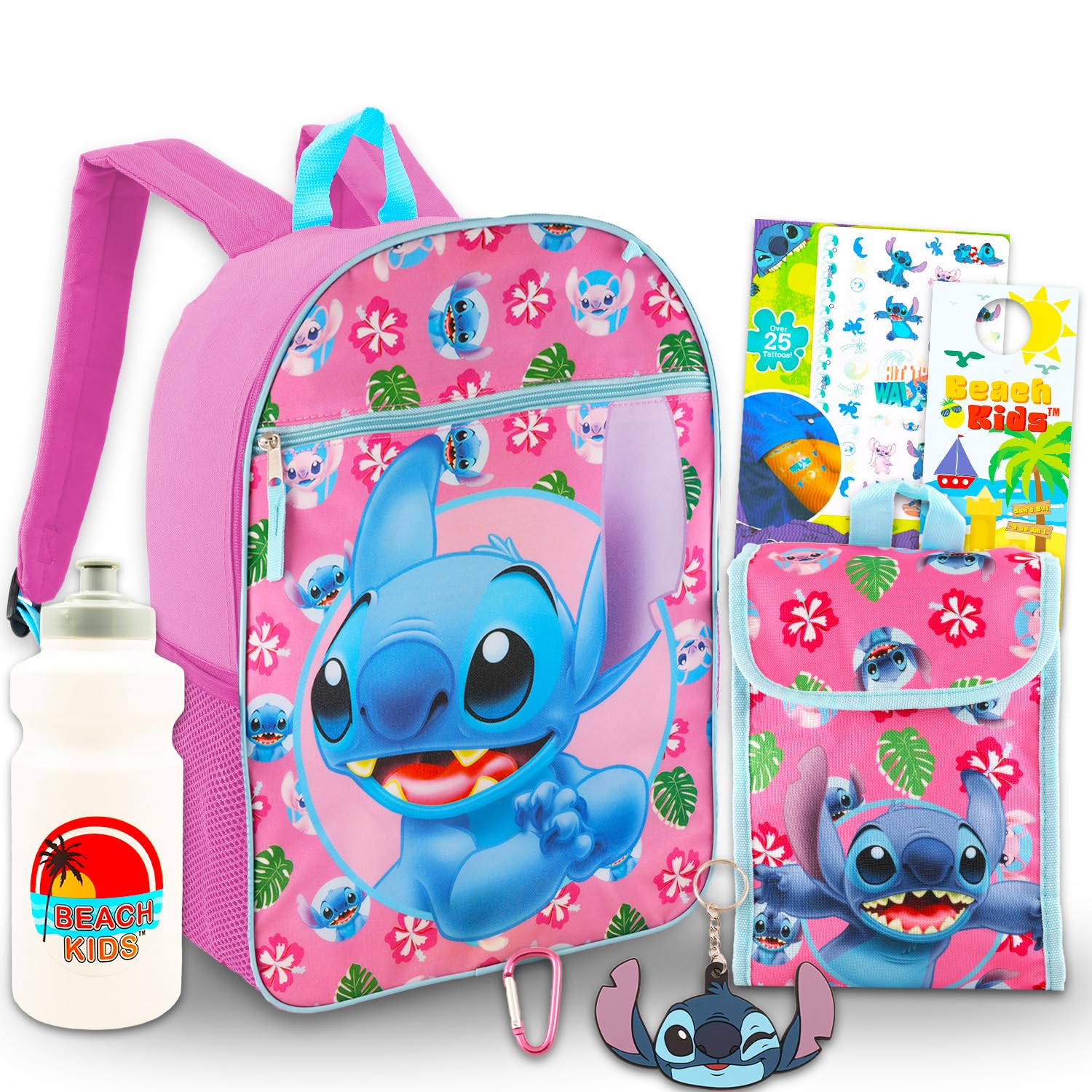 Amazon.com | Disney Lilo and Stitch Backpack with Lunch Box for Girls ...