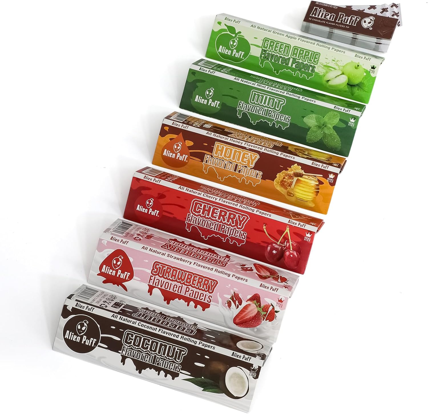 Amazon.com: Flavored Rolling Papers, 110mm KingSizeSlim Rolling Papers ...