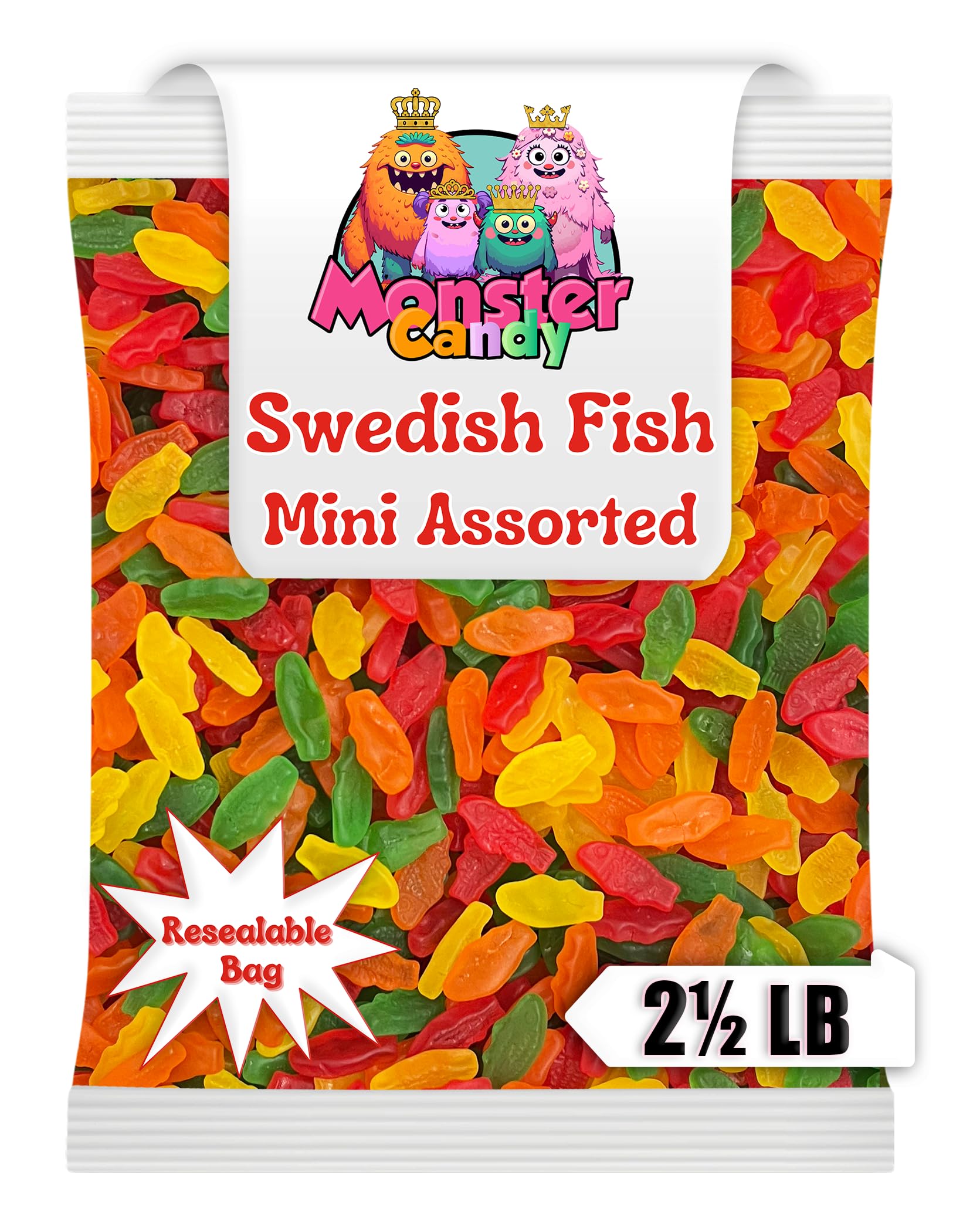 Amazon.com : Swedishs Fish Candy Bulk Assorted Flavors - 2.5 lb ...
