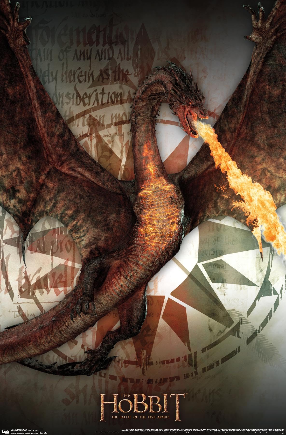 Smaug Verwoesting Van Smaug Poster Smaug (with Bilbo) David Wyatt