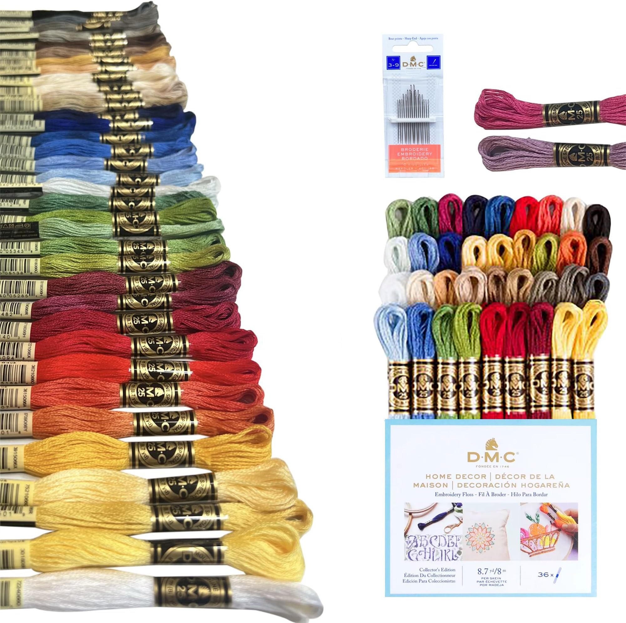 Amazon.com: DMC Embroidery Floss, Anniversary Collection Pack. 36 ...