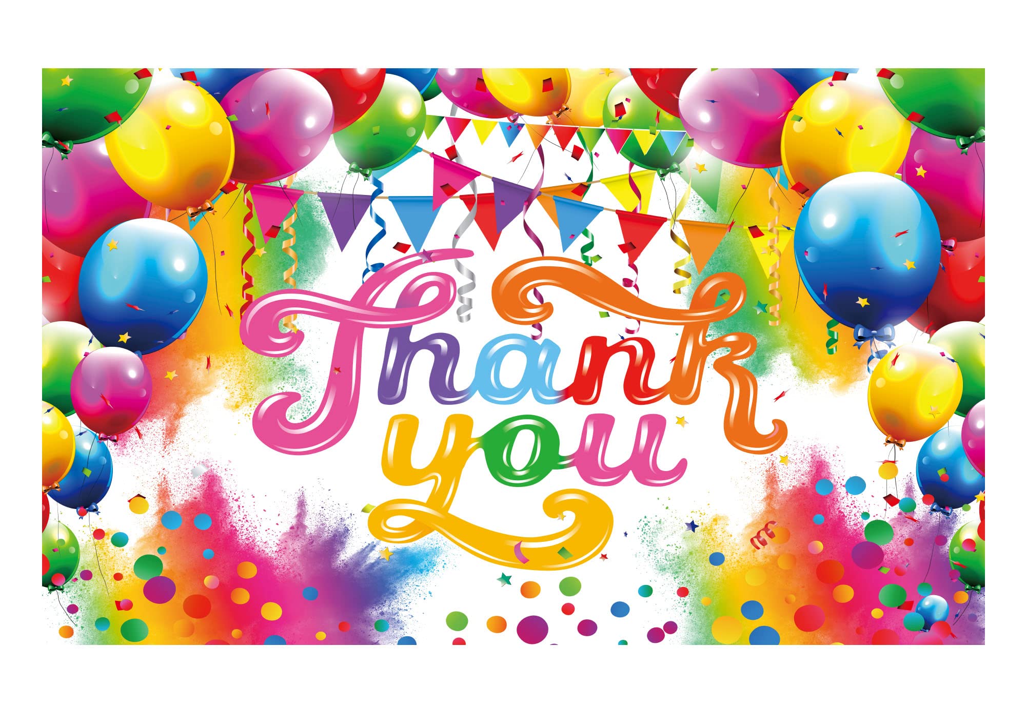 Amazon.com: Allenjoy Thank You Party Backdrop Retirement Thanks to ...
