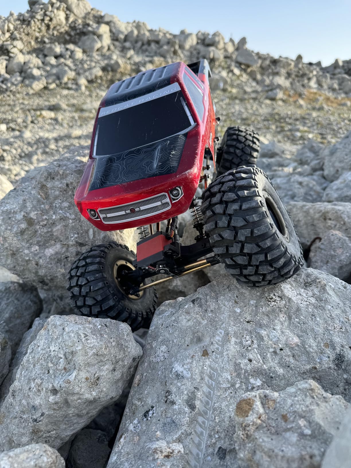 Amazon.com: Redcat Racing R180-R Rock Crawler Body (1/10 Scale, Red ...