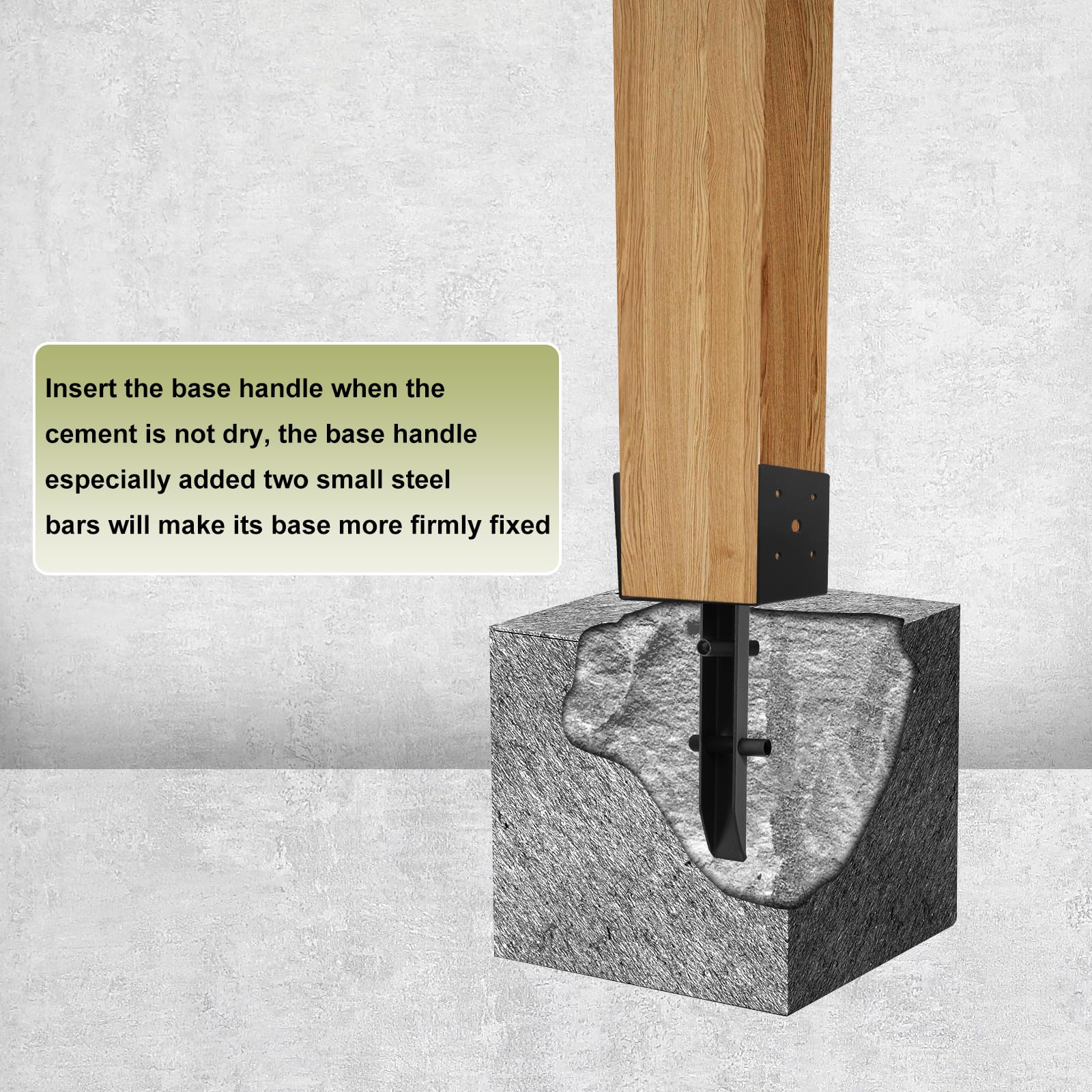 Snapklik.com : Nrspp 6x6 Concrete Post Anchor 4 Pcs