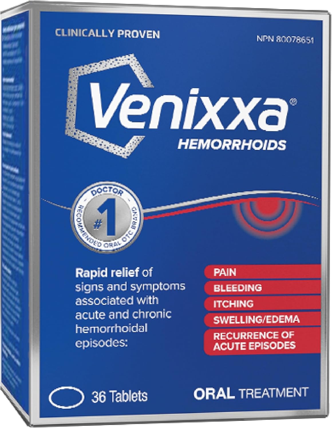 Venixxa Hemorrhoid Oral Treatment, Clinically Proven to Relieve Pain ...