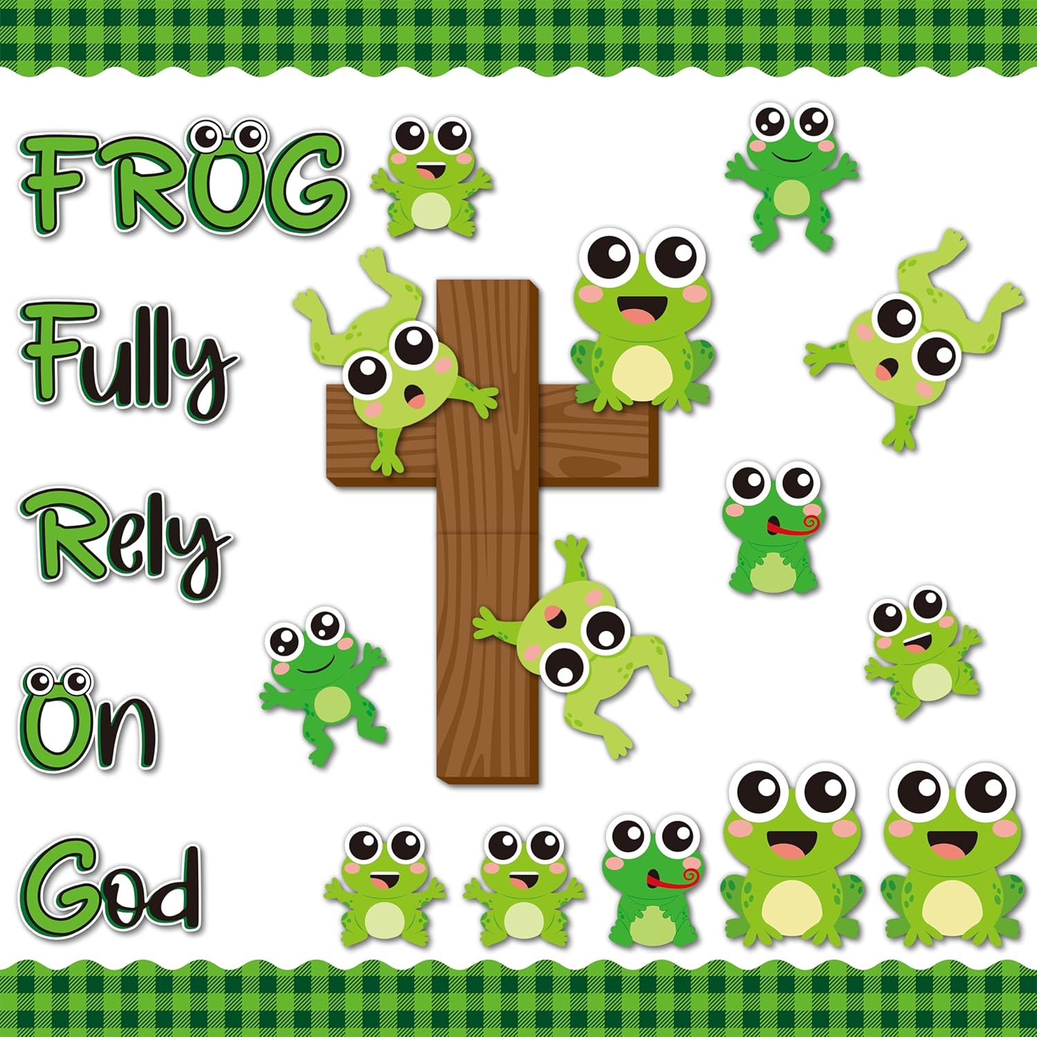Amazon.com : ArowlWesh Back to School 95pc Religious Bulletin Board ...