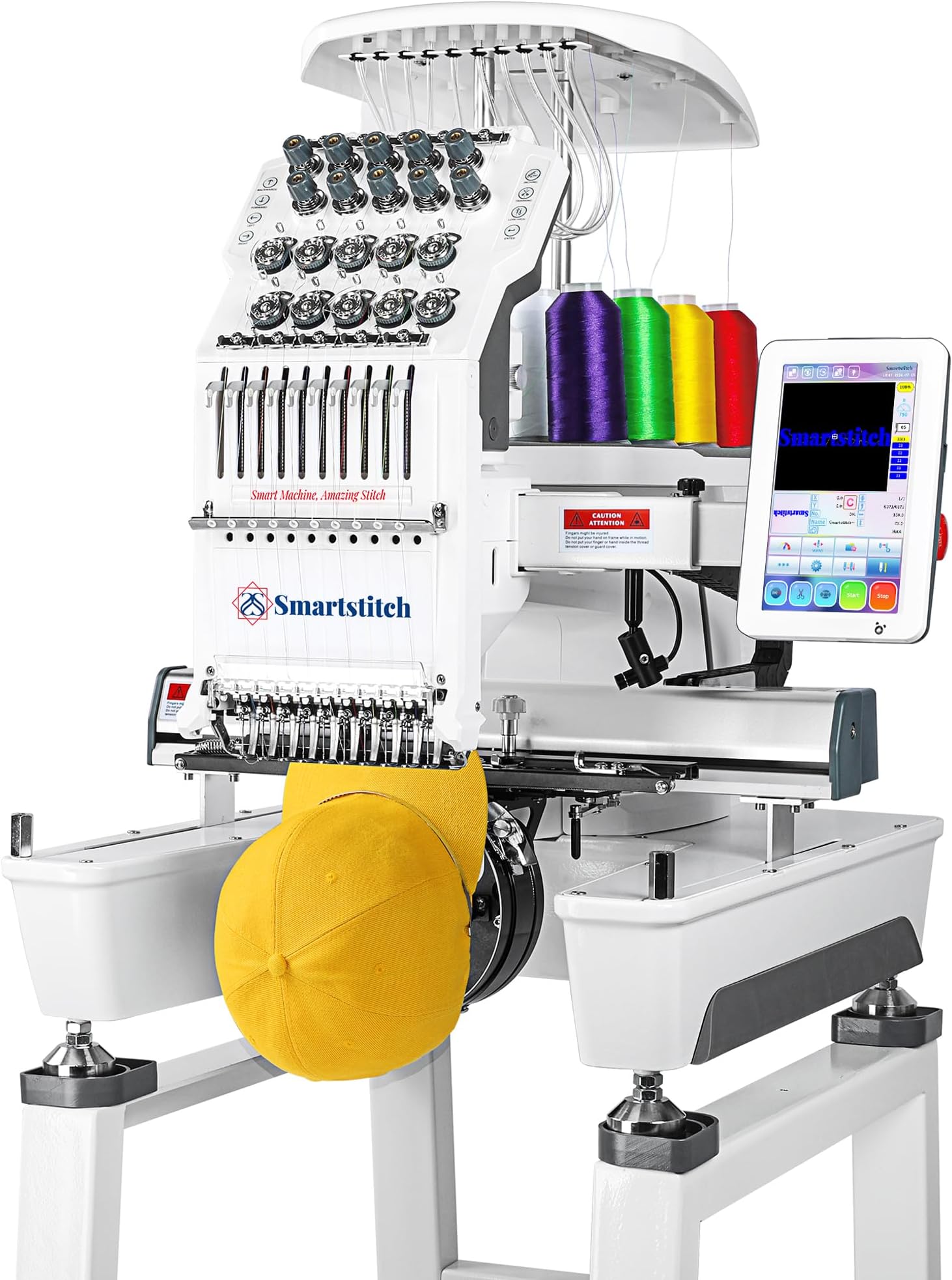 Amazon.com: Smartstitch S-1201 Compact Embroidery Machine with 12 ...