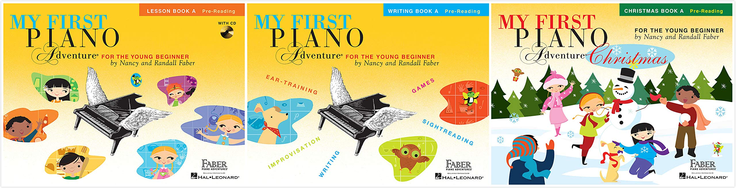 My First Piano Adventure® Book A Set (3 Books) - Lesson Book A, Writing ...