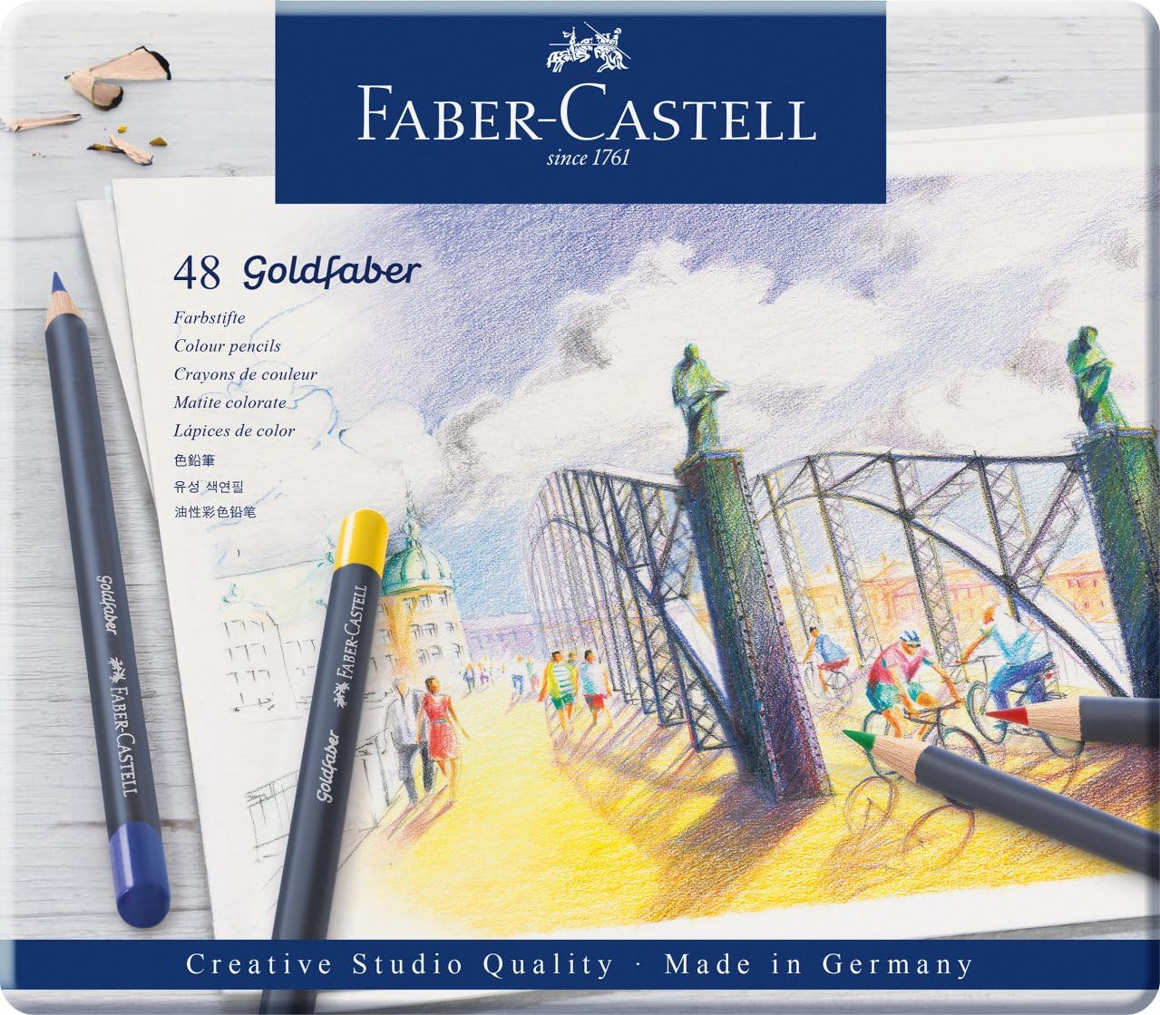 Amazon.com : Faber Castell Premium Color Pencils, 48 Colors : Arts ...