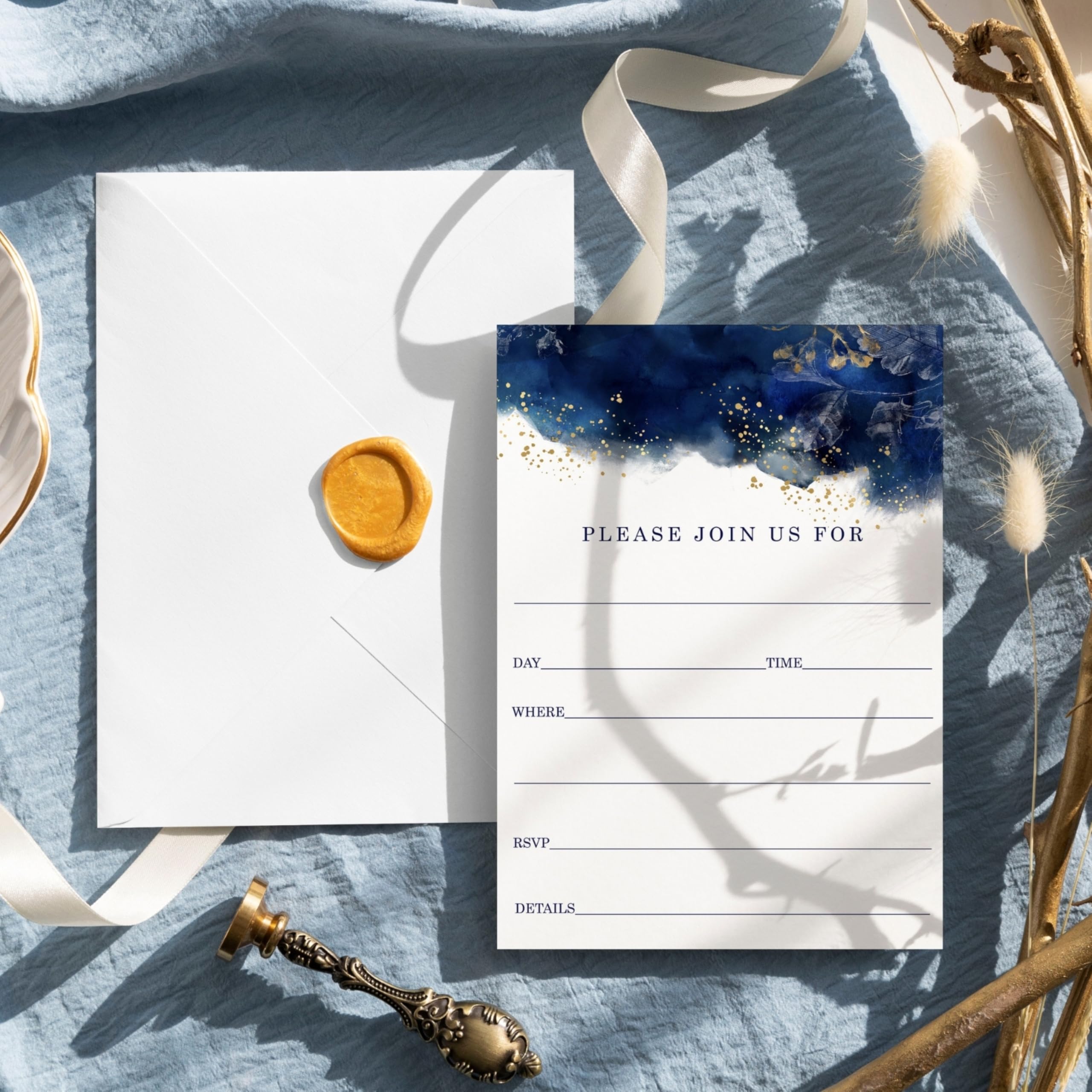 Watercolor Invitations Blank