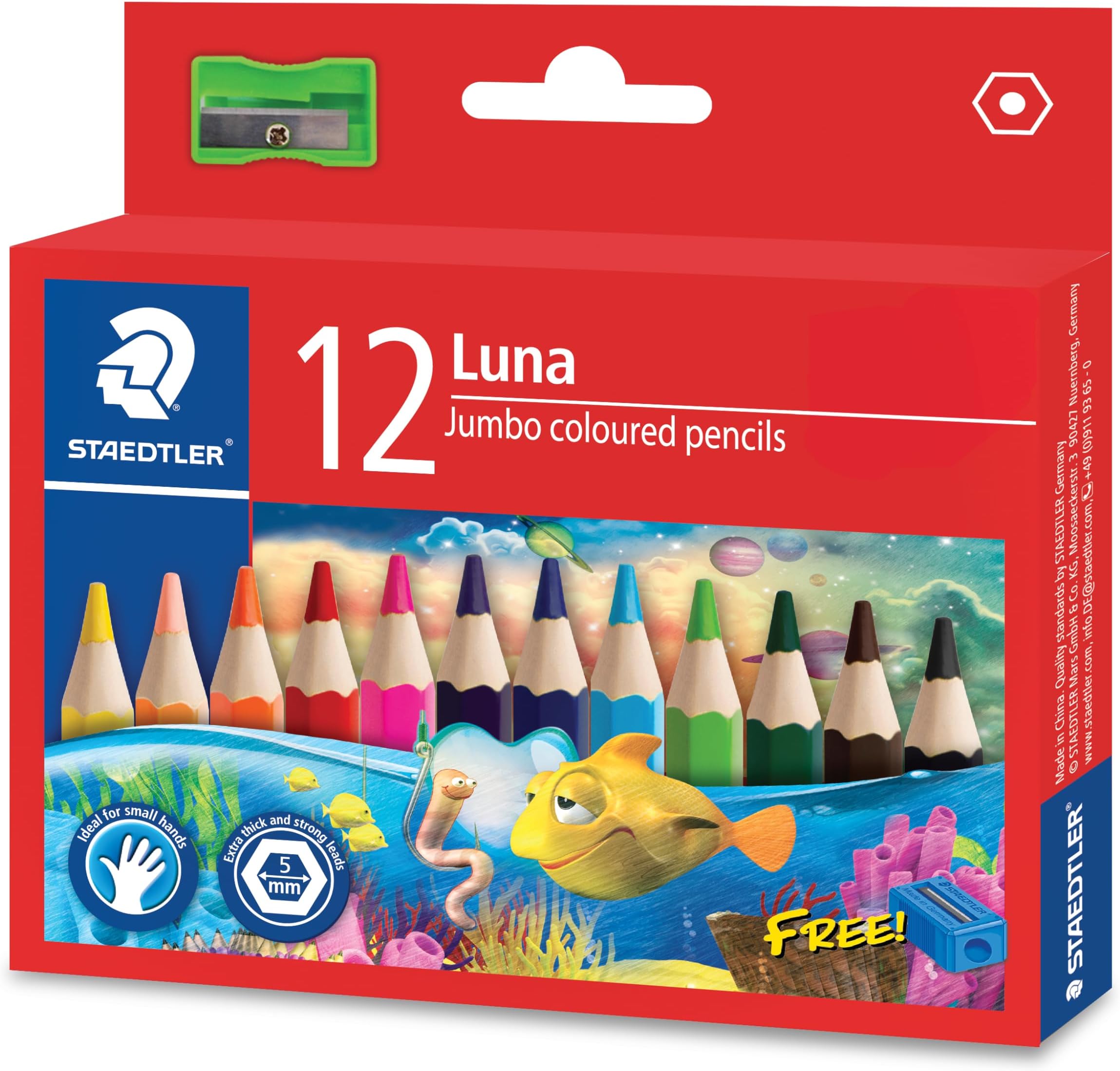 Amazon.com: JoyousJays 3-in-1 Jumbo Colored Pencils For Kids (Ages 3 ...