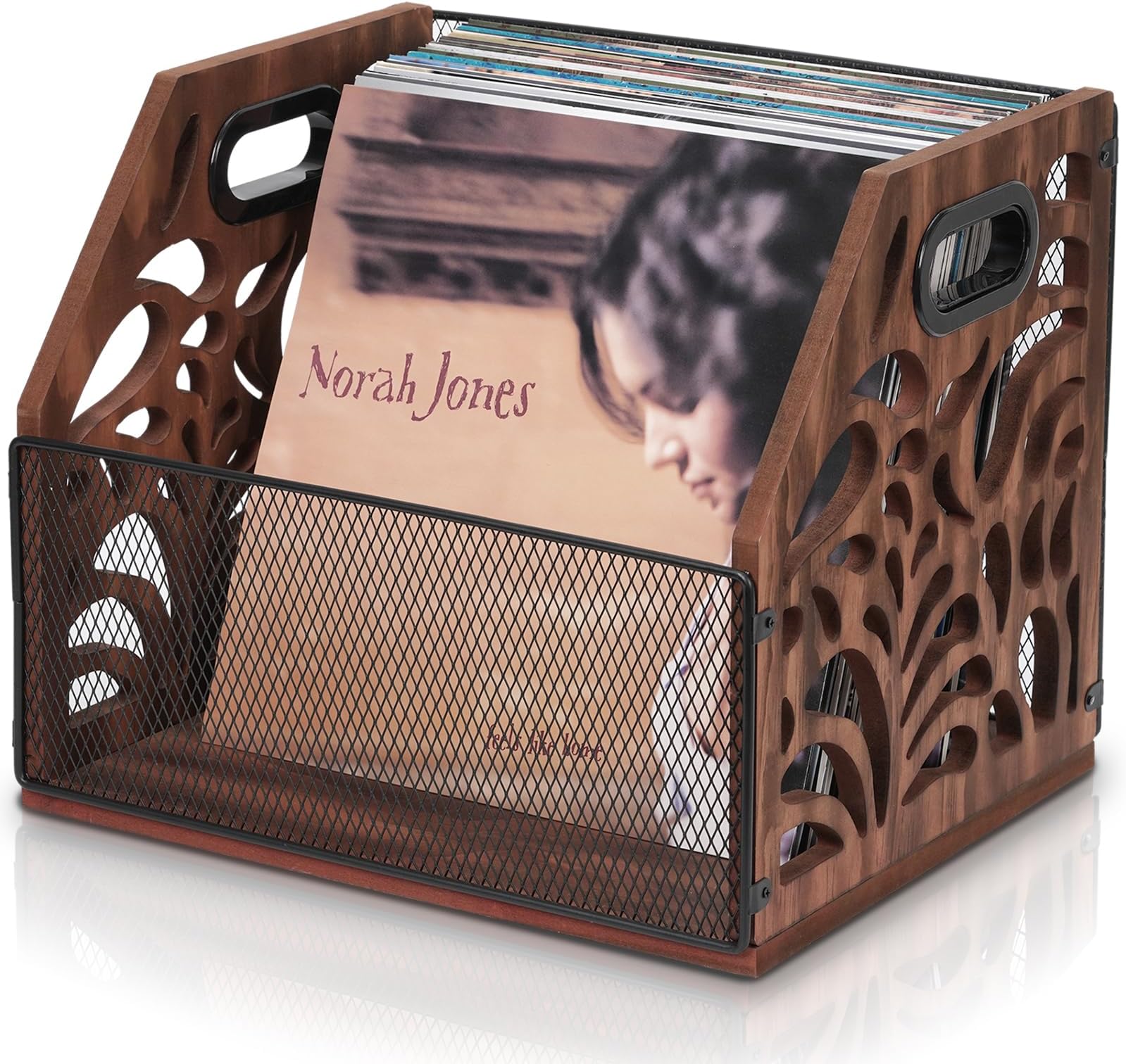 Amazon.com : Vinyl Record Storage, Rustic Record Holder,Record Crates ...