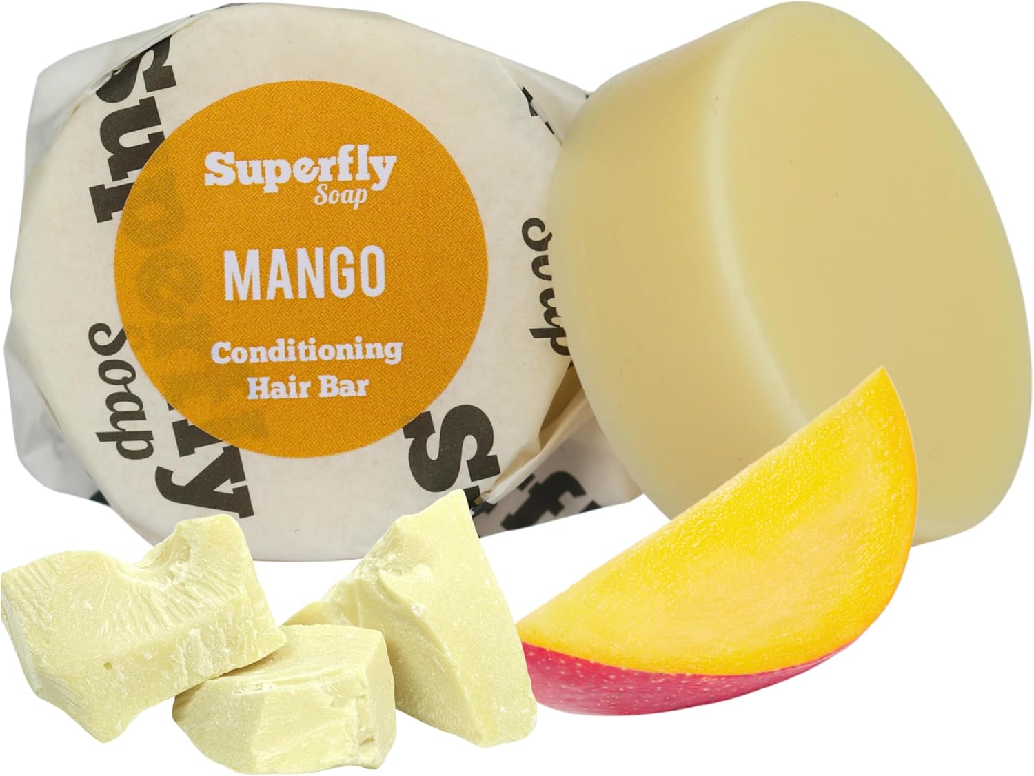 Natural Hair Conditioner Bar by Superfly Soap. Mango Fragrance ...