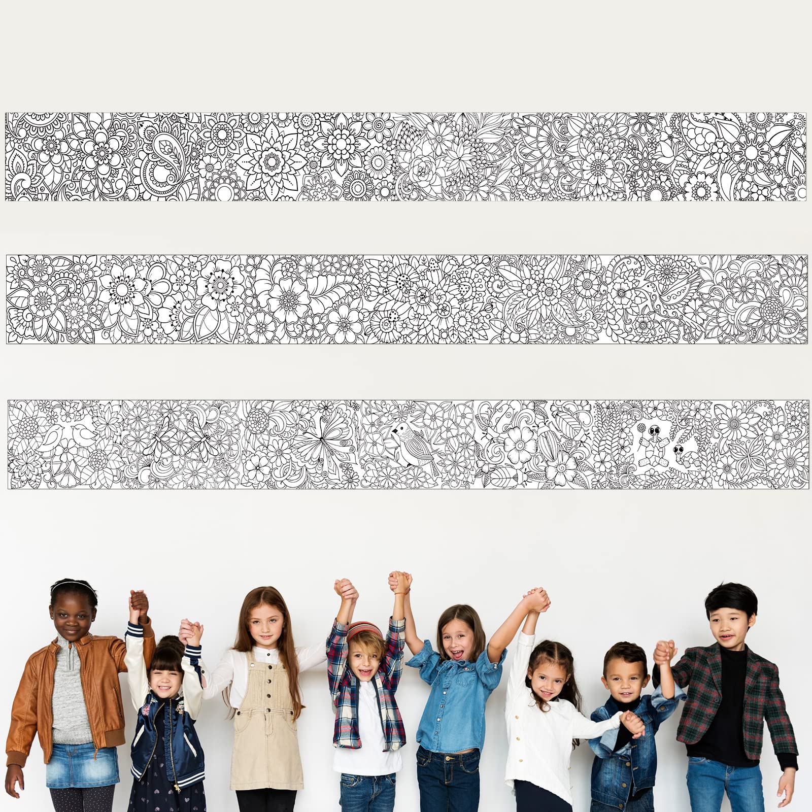Snapklik.com : 3 Pack Giant Mandalas Coloring Posters 118 X 11.8 In ...