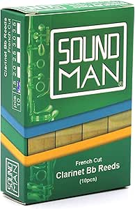 Amazon.com: Soundman Boehm Clarinet Reeds Cane Student 10 pcs Reed ...
