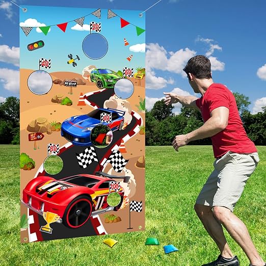 Amazon.com: Vuzvuv Toss Games Banner with 4 Bean Bags and 5 Scores ...