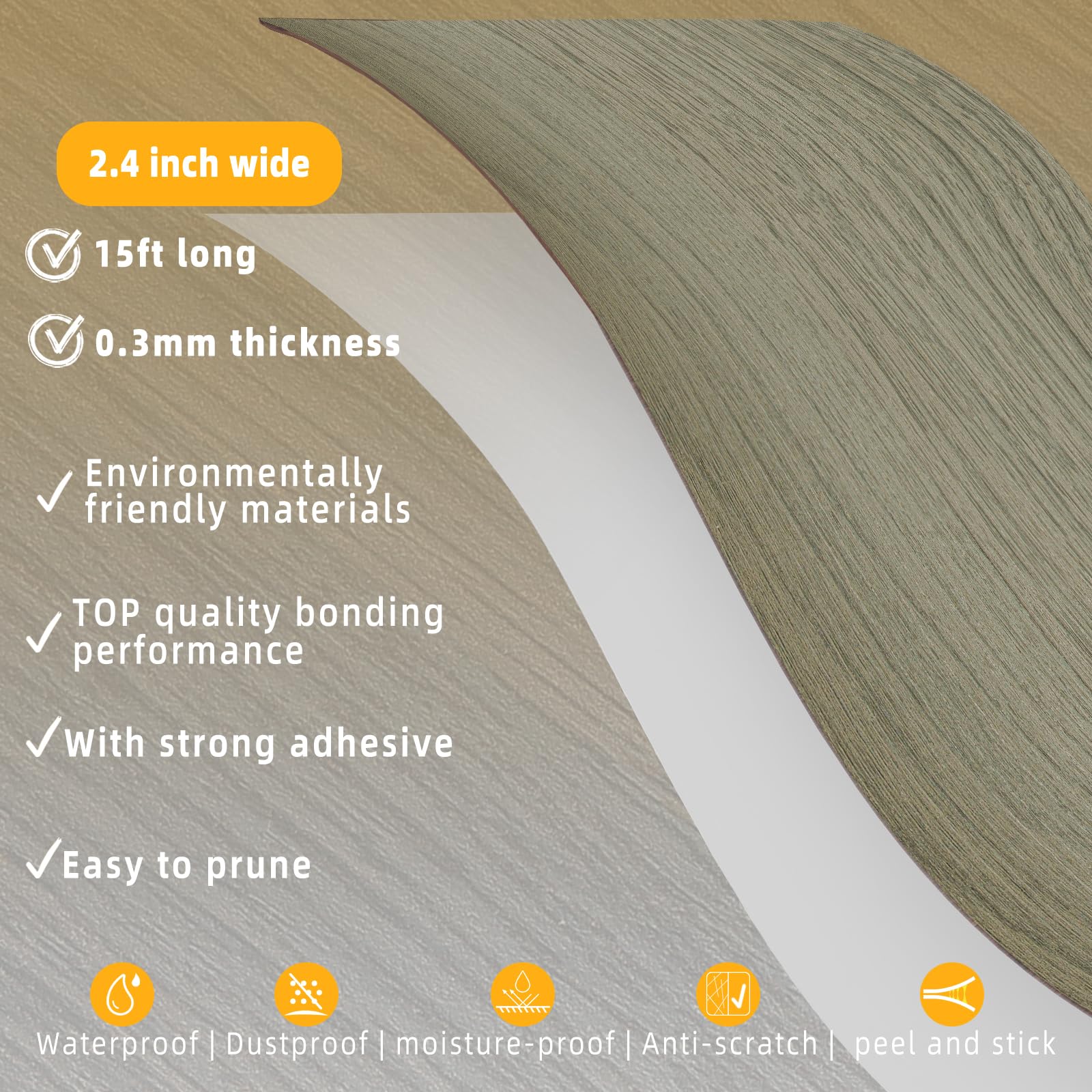 Snapklik.com : Wood Grain Repair Tape, 2.4 Inch X 15ft Self Adhesive ...