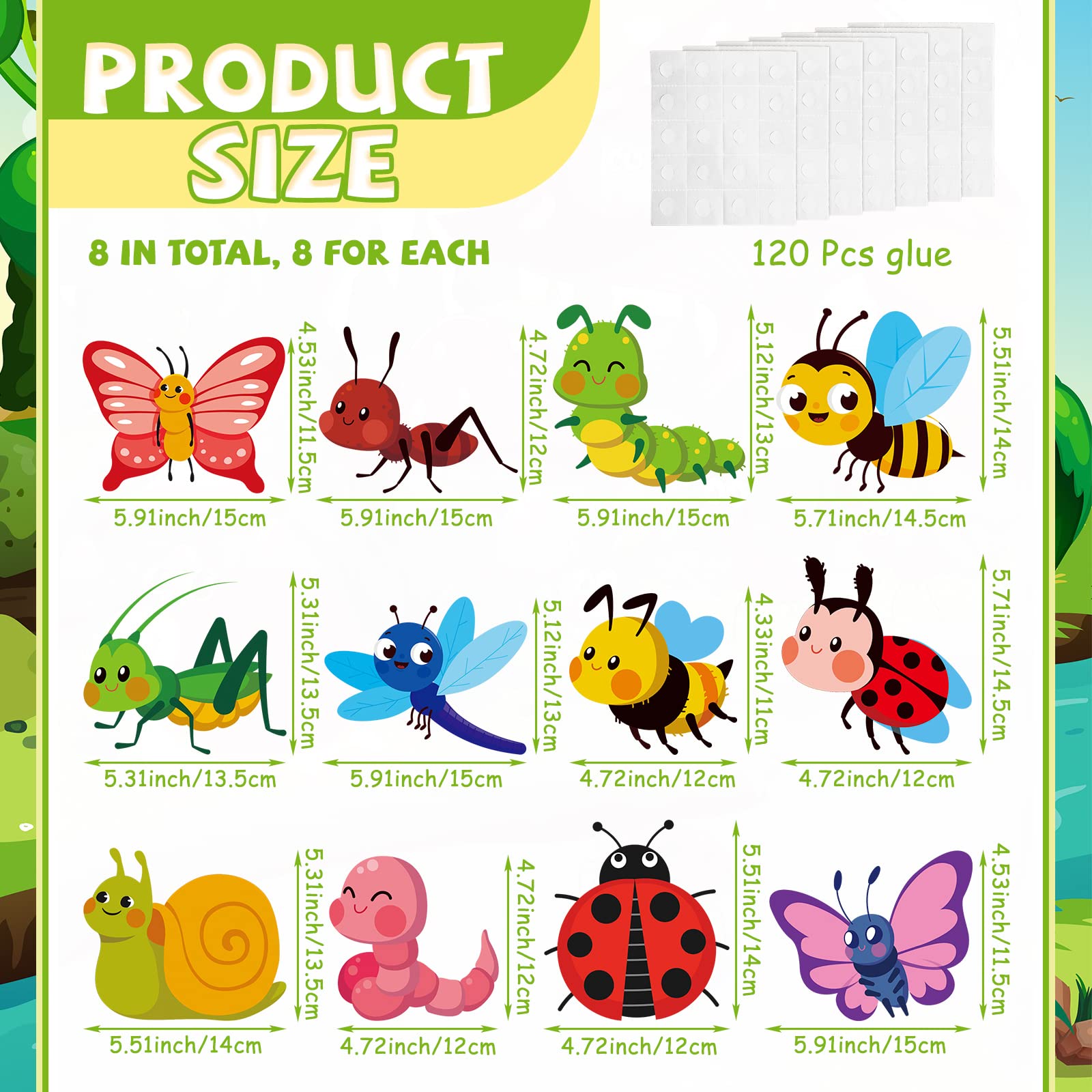 Snapklik.com : 96 Pcs Summer Bulletin Board Decoration Classroom Spring ...