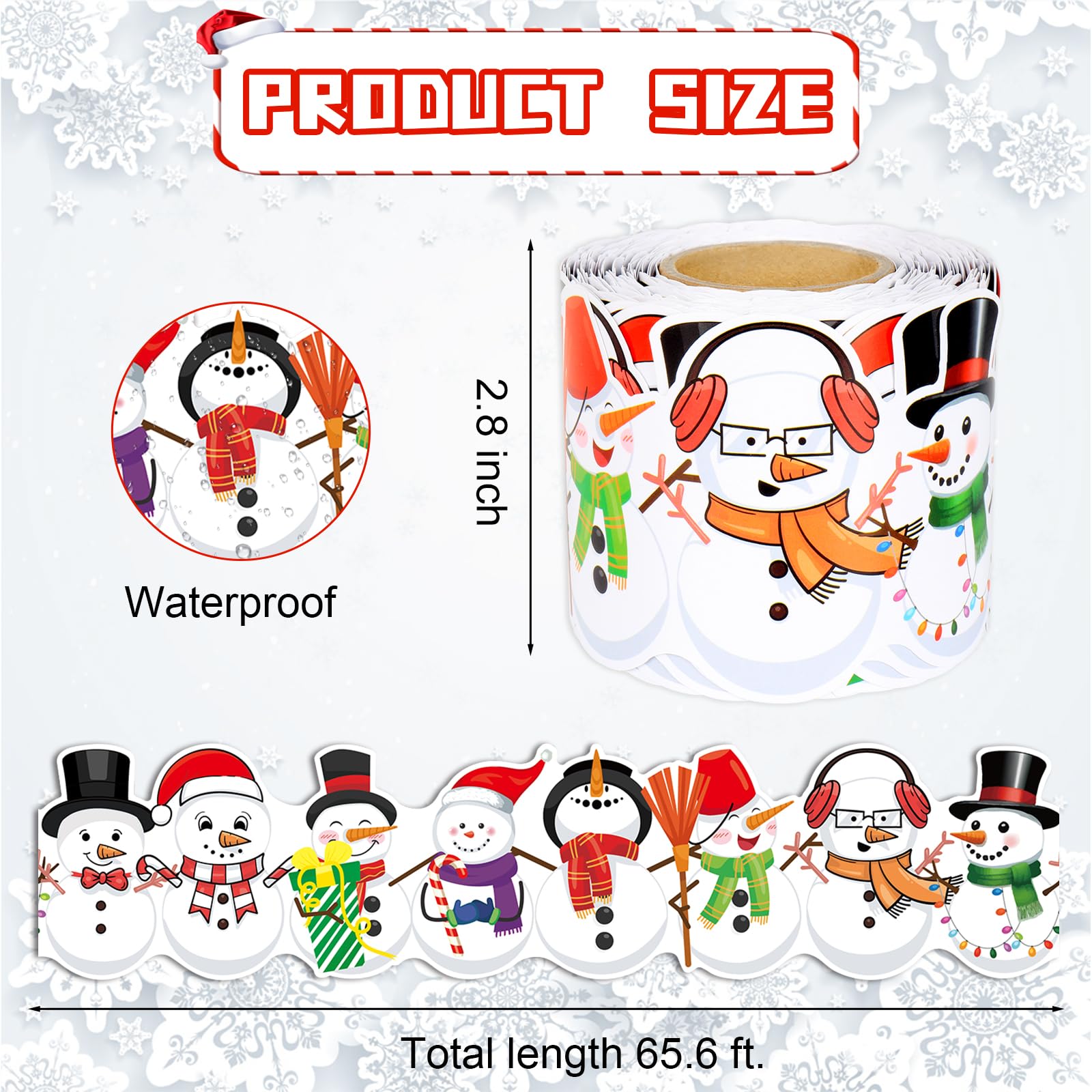 Snapklik.com : Snowman Bulletin Board Border, 65.6Ft Christmas Bulletin ...