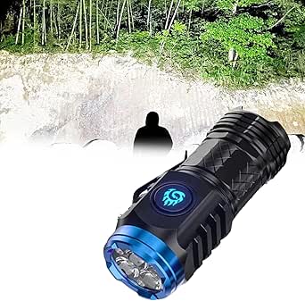German Three-Eyed Monster Mini Flash Super Power Flashlight, Pocket ...