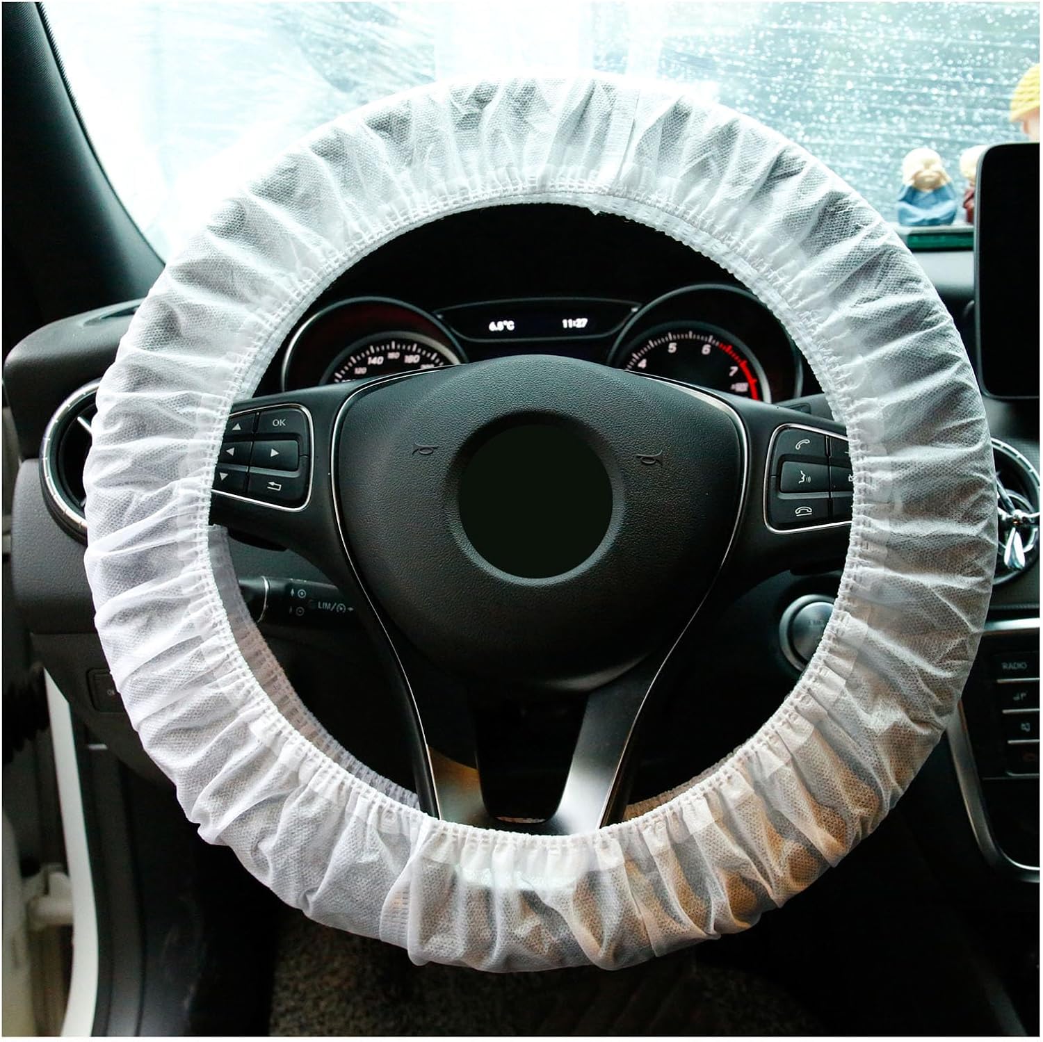 Amazon.com: Ziciner 50 PCS Disposable Steering Wheel Cover, Universal ...