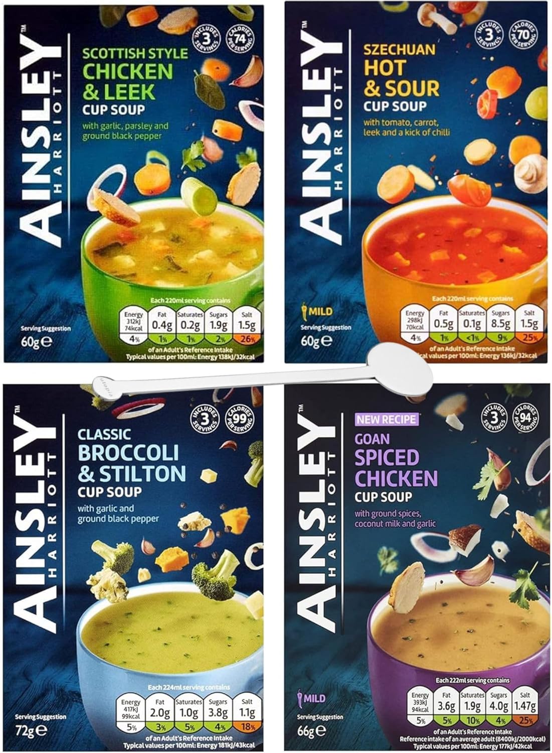 Ainsley Harriott Cup a Soup Multipack 4 boxes Assorted Flavours ...