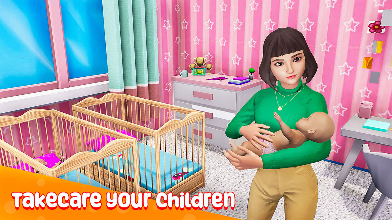 Virtual Happy Family Mother Game: Fun Kids Simulator 2019:Amazon.de ...