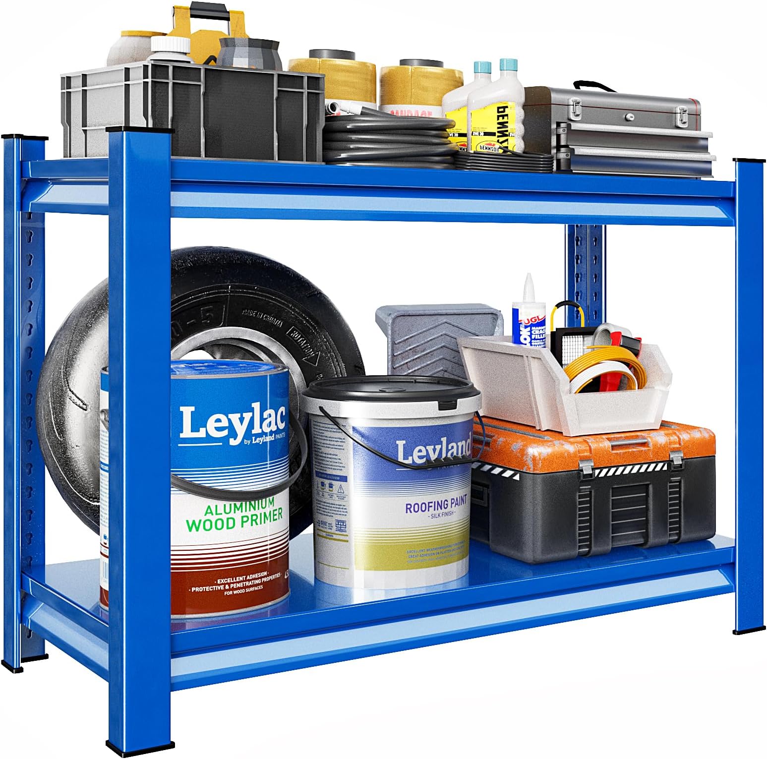 Amazon.com: Rufokisa Garage Shelving Heavy Duty，Large Loads Adjustable ...