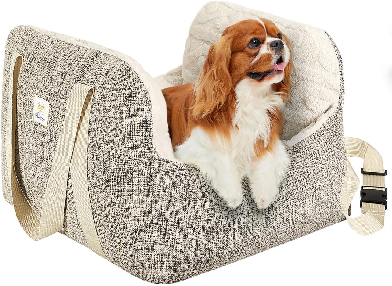Pawaboo Hunde Autositz für kleine Hunde, Klein Hundesitz mit Fest ...