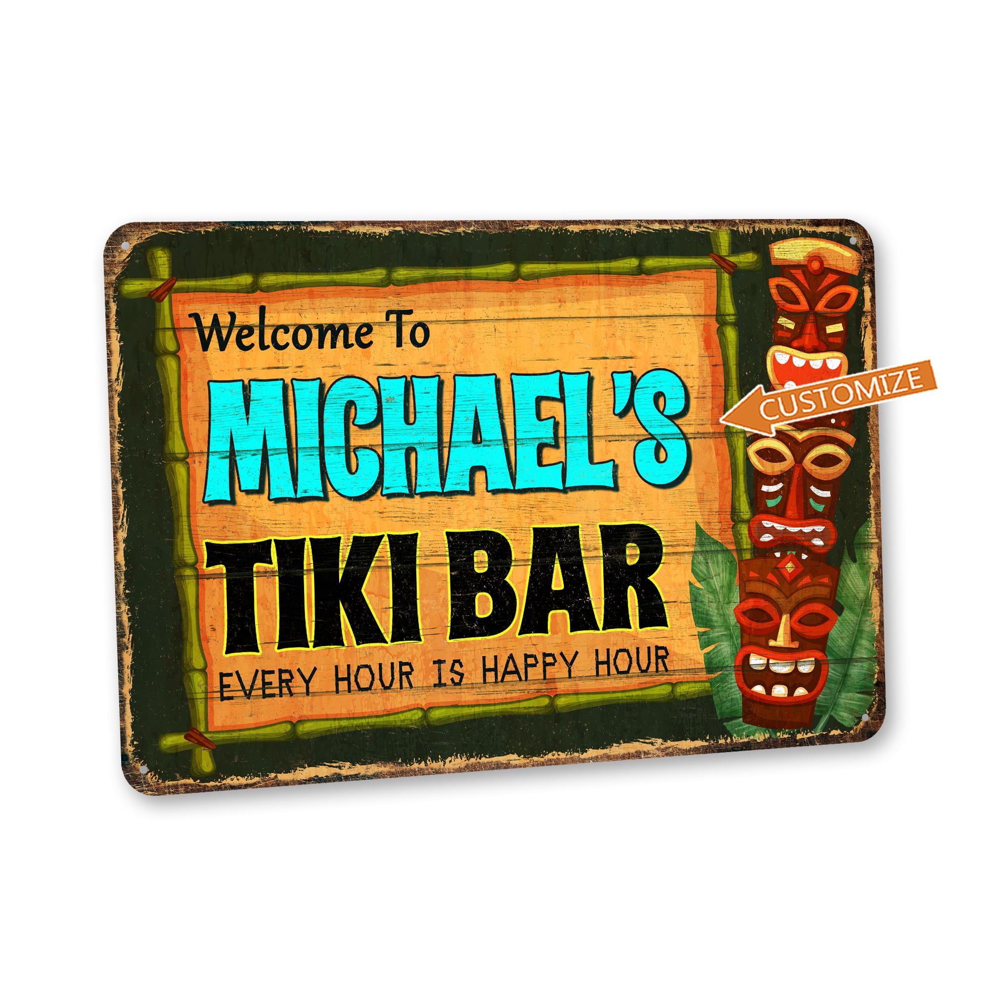 Custom Made Tiki Bar Signs