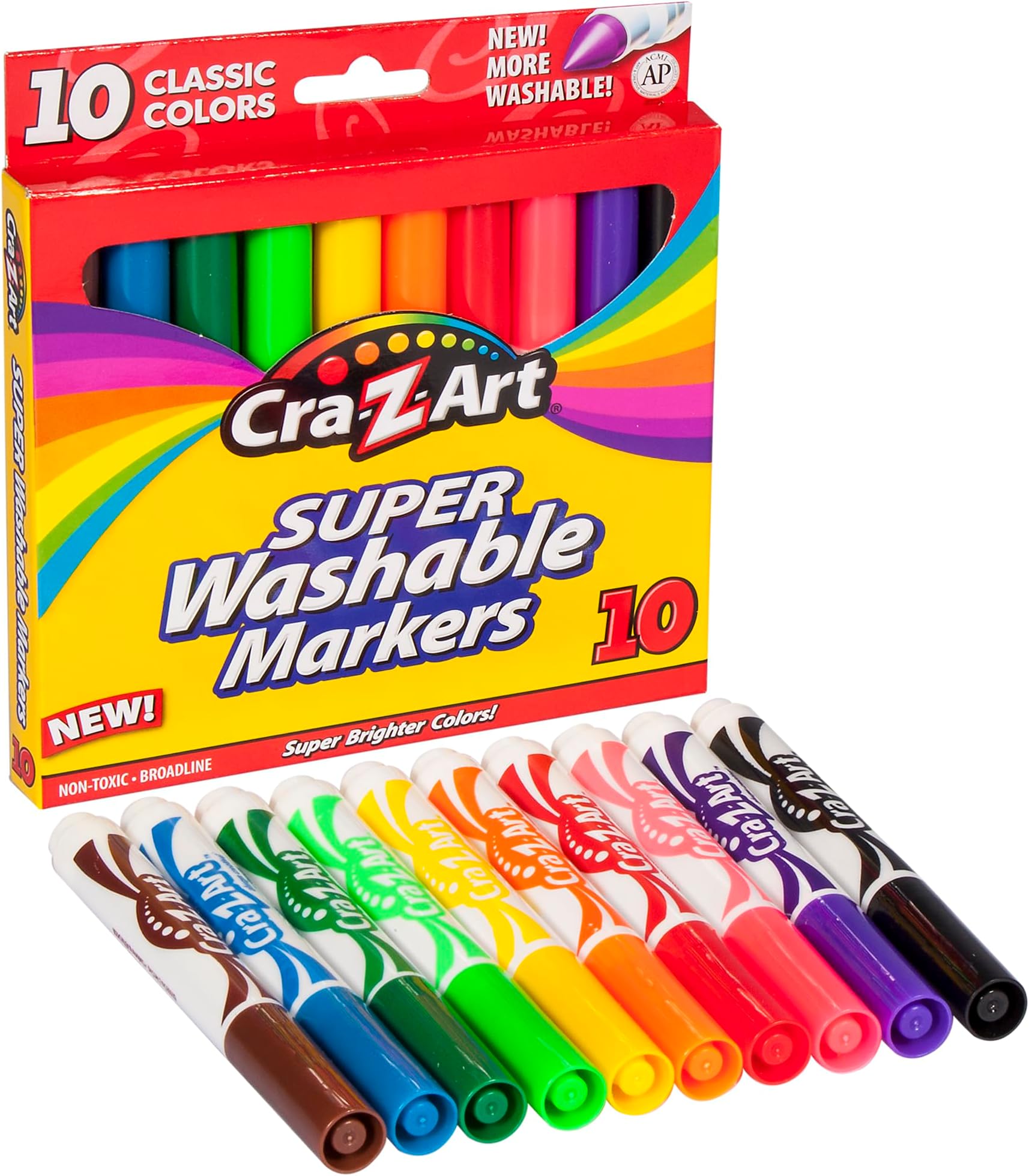 Amazon.com: Rarlan Washable Markers Bulk, Markers for Kids, Bulk pack ...
