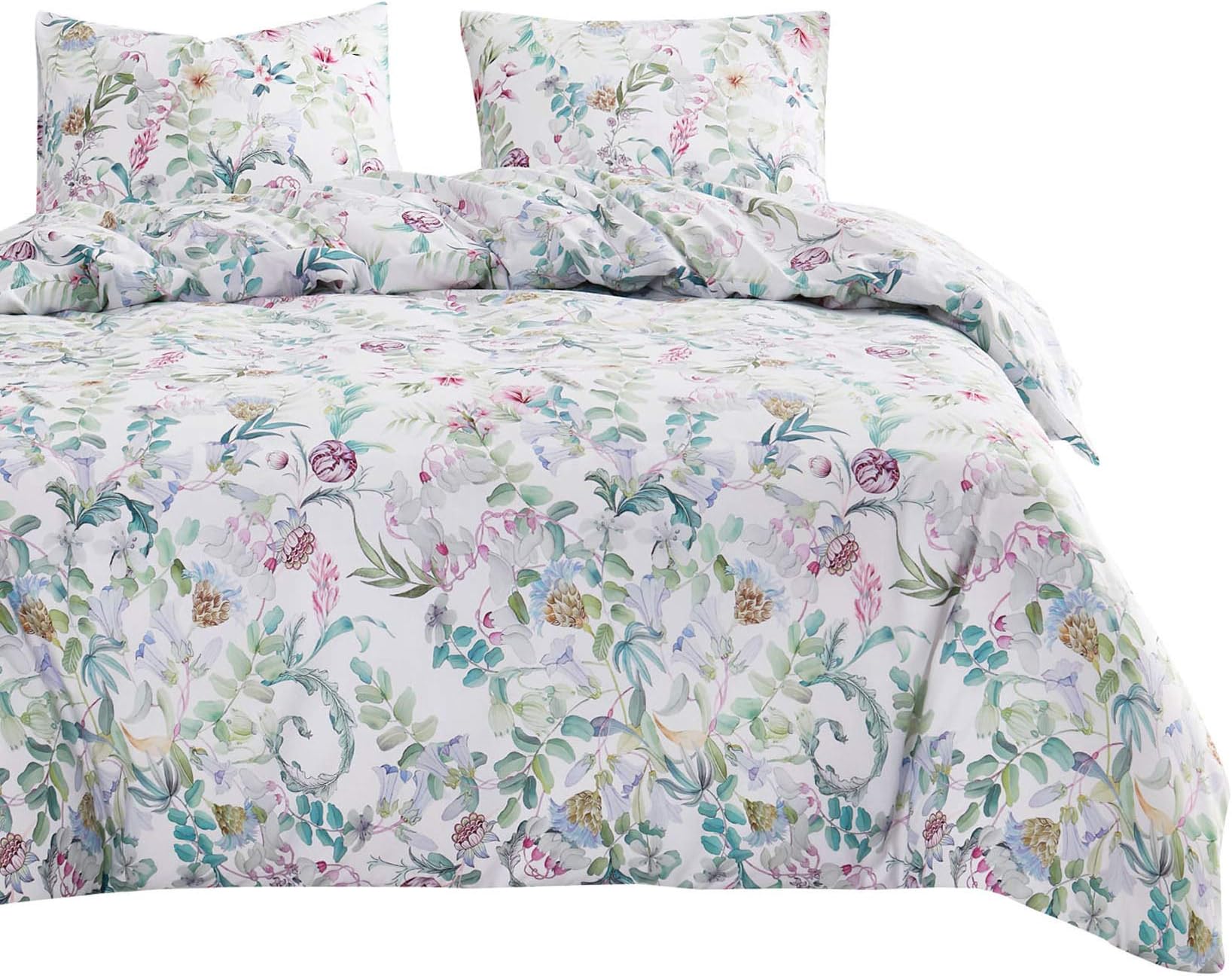 Amazon.com: Chezmoi Collection Daisy 3-Piece Printed Patchwork ...