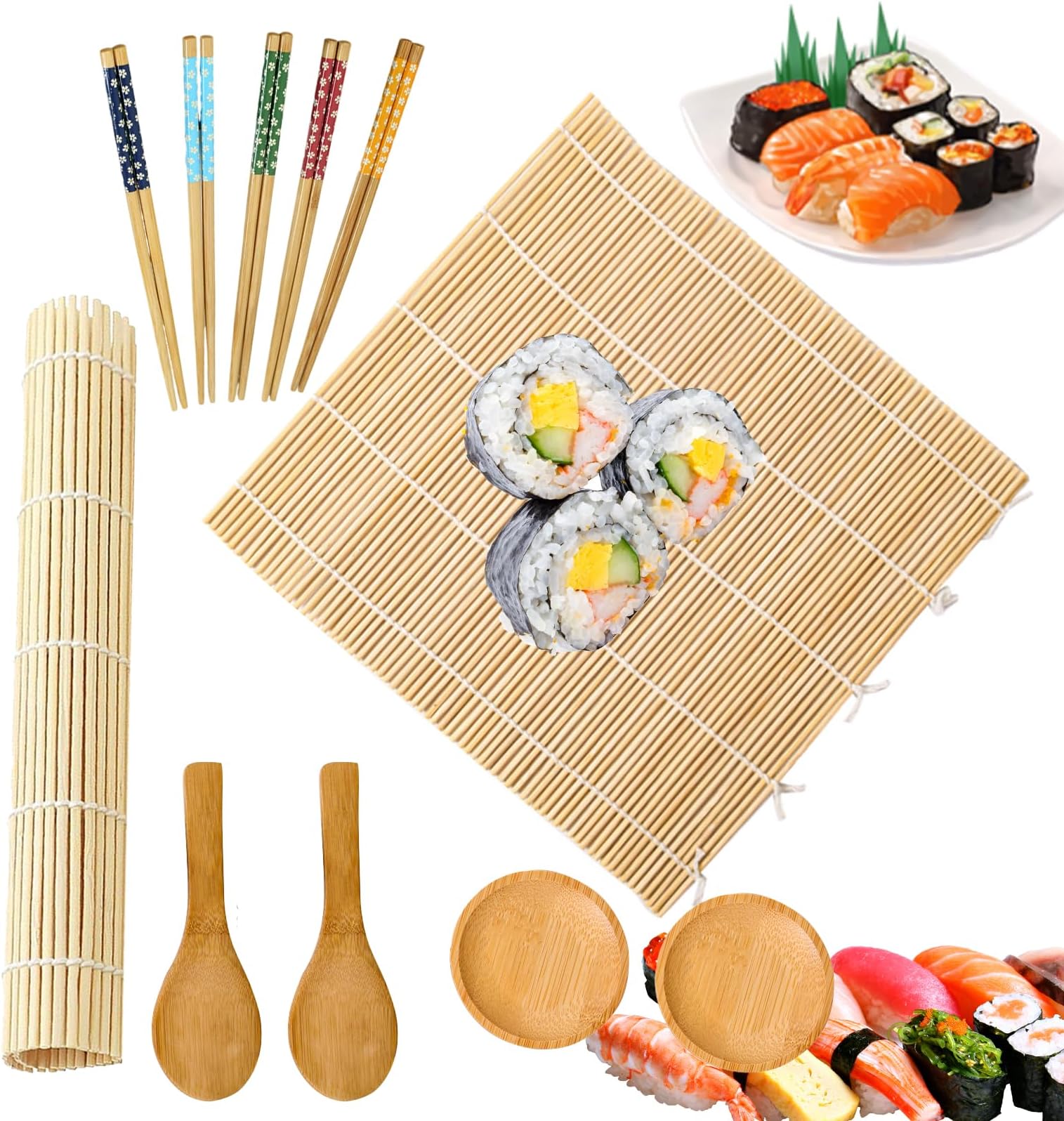 Sushi Kit Sushi Making Kit Set Sushi Ingredients DIY Sushi Set - 8 ...