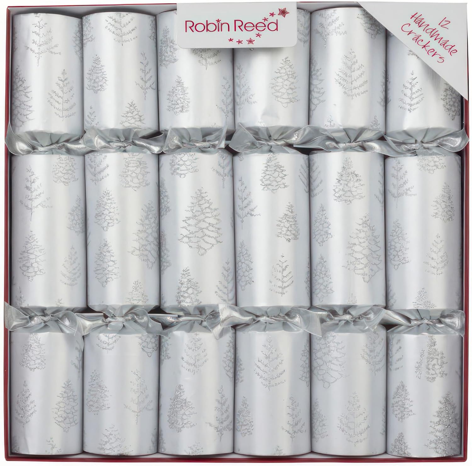 Amazon.com: Olde English Crackers Silver Tree Flakes Christmas Party ...