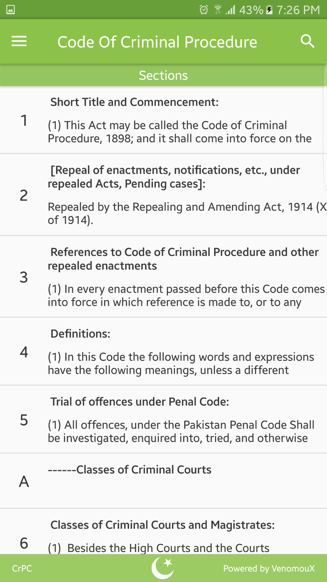 CrPC - Criminal Procedure Code - App on Amazon Appstore