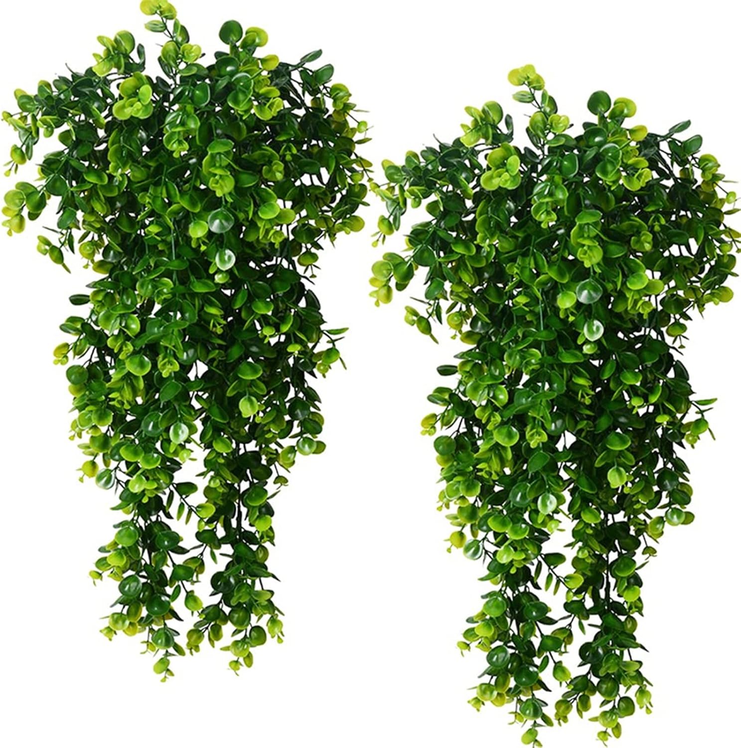Amazon.com: HACLEN 2PCS Artificial Hanging Plants Outdoors, Realistic ...