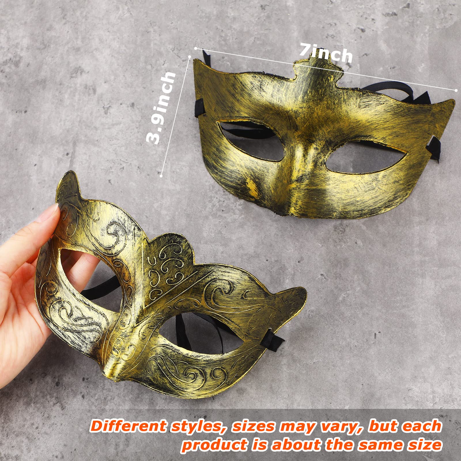 Snapklik.com : Yunsailing 40 Pcs Masquerade Mask Bulk Vintage Antique ...