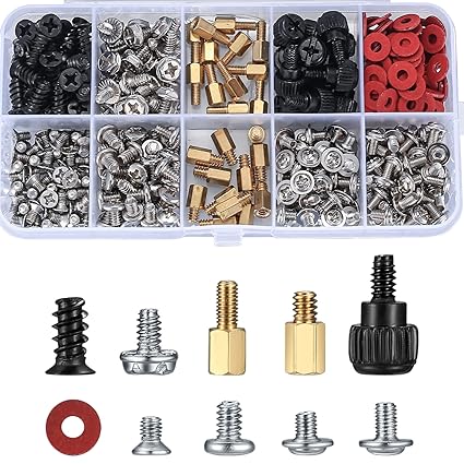 380 Pcs Computer Screw Assortment Kits, PC Motherboard Spacers Screws ...
