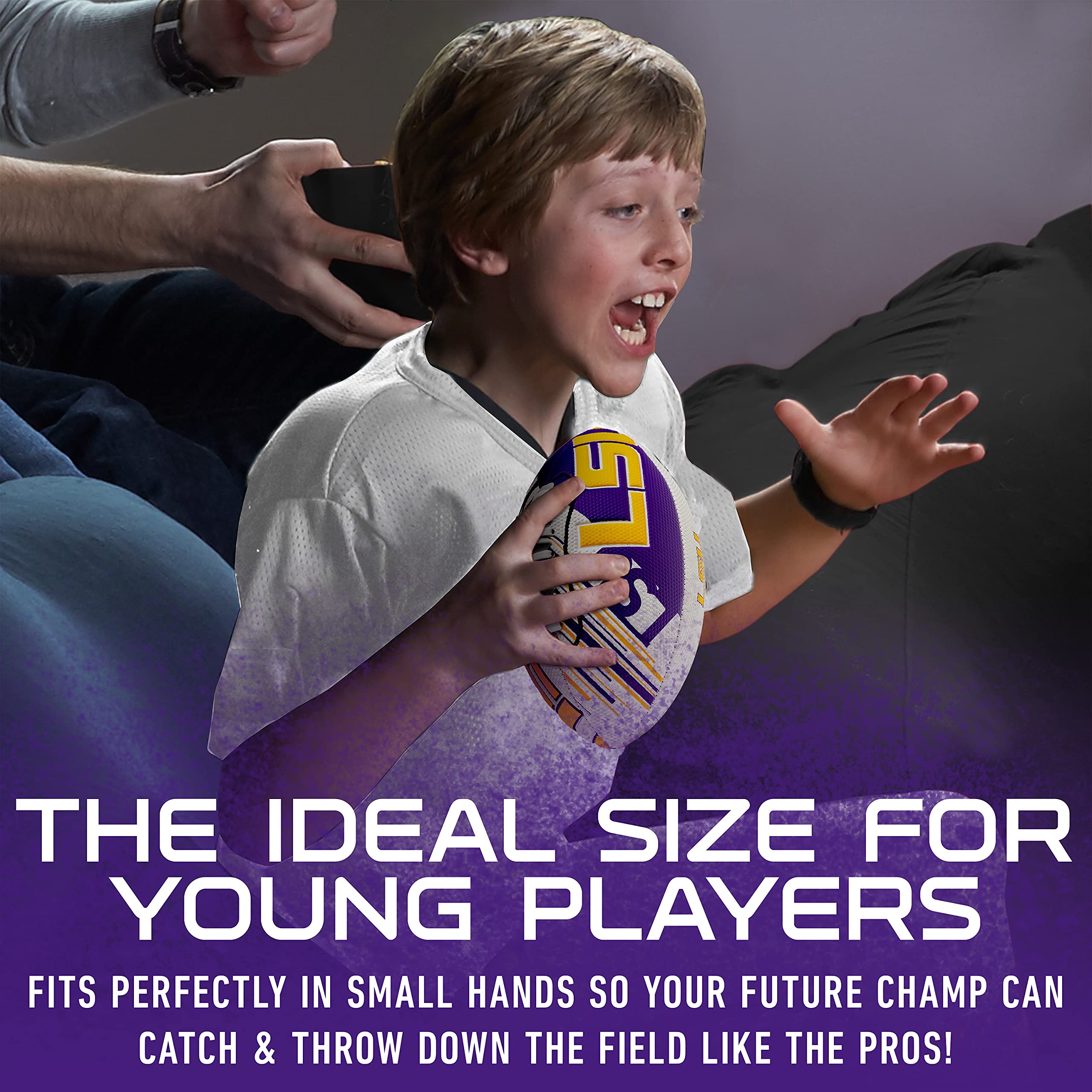 Snapklik.com : LSU Tigers Foam Football - Youth Mini Football For Kids ...