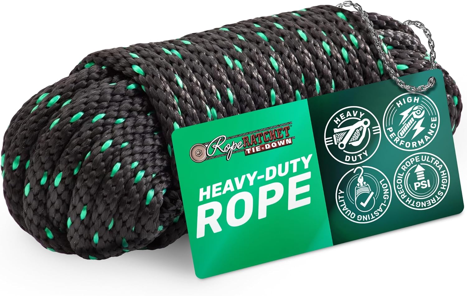 Rope Ratchet 1/2" 50 ft Braided Polypropylene Utility Cord, Weather ...
