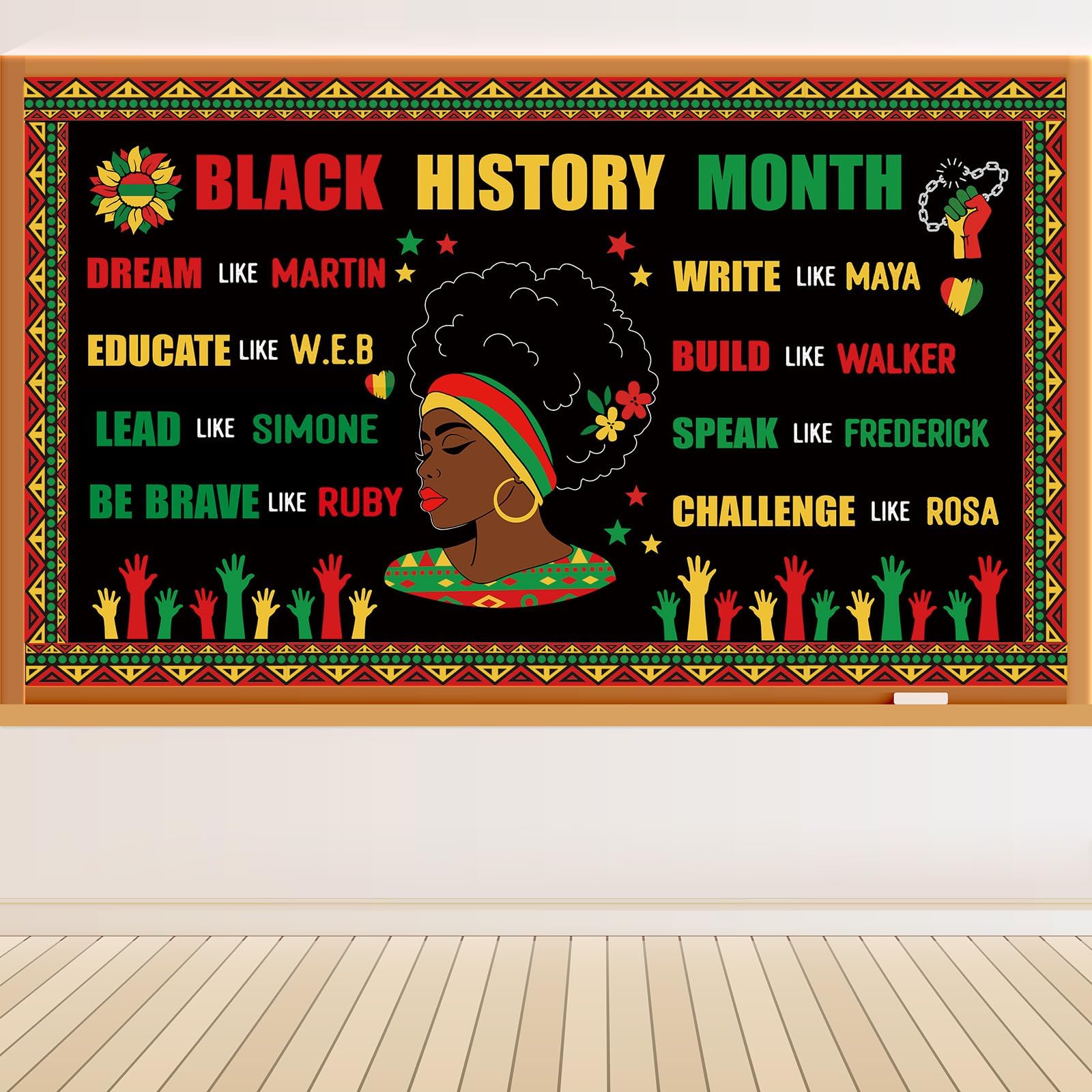Amazon.com : Faccito 62 Pcs Black History Month Bulletin Board Set ...