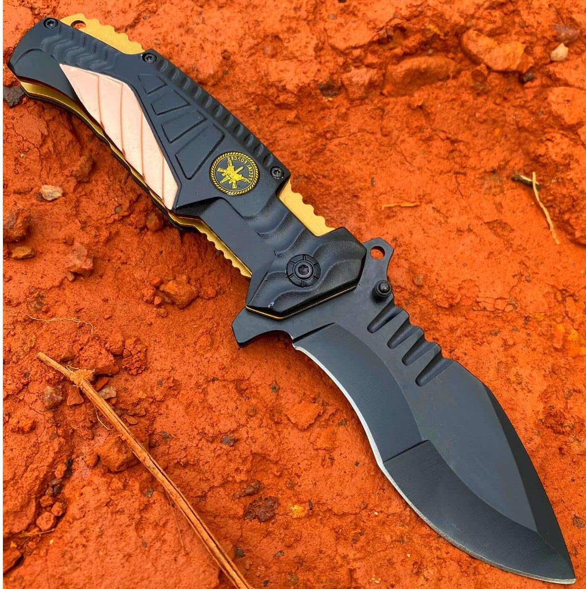 Canivete Semi Automático Special Forces EUA Afiado Resistente Aço Inox ...