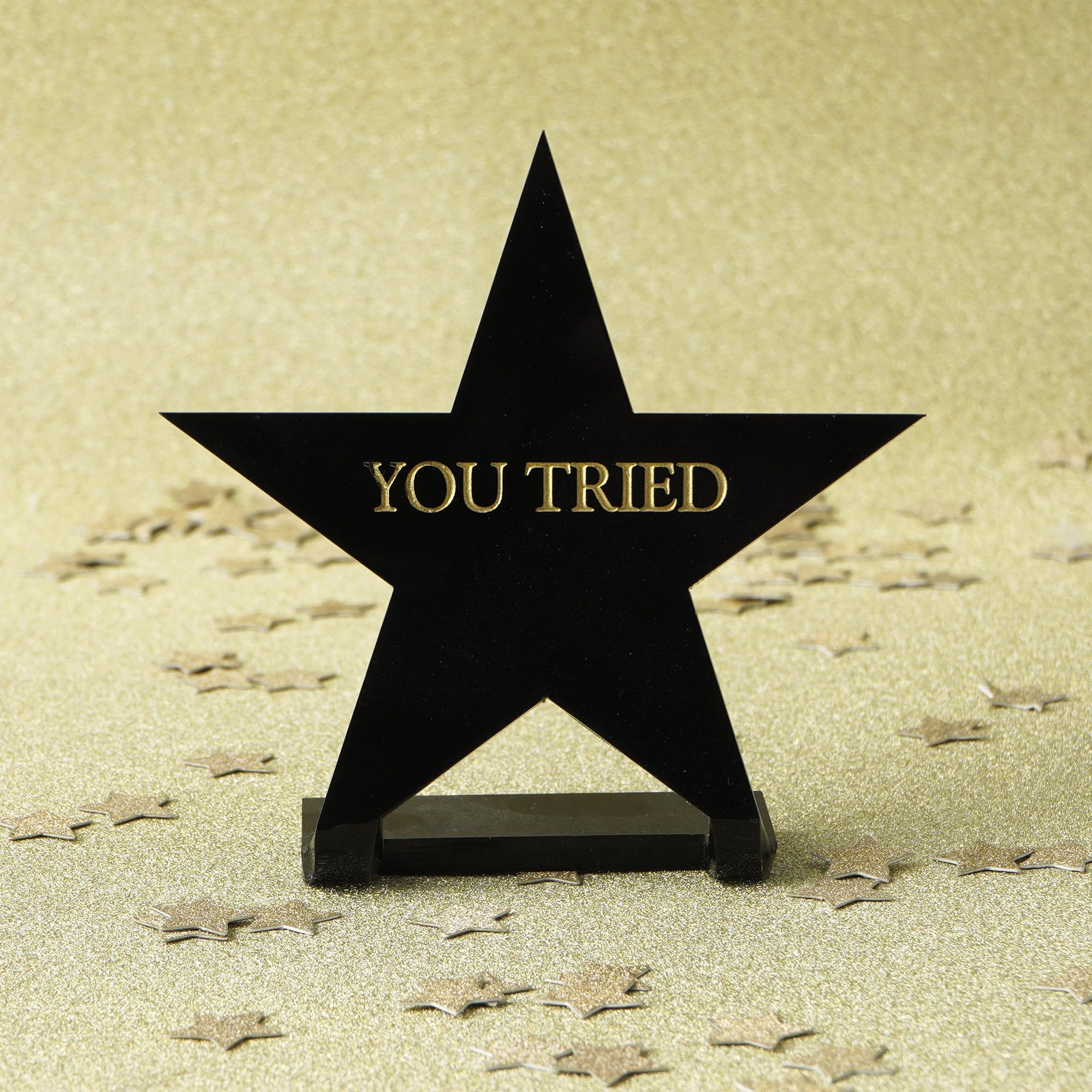 You Tried Star Enamel Star Badges Gold Star Pins Creative Funny Gifts