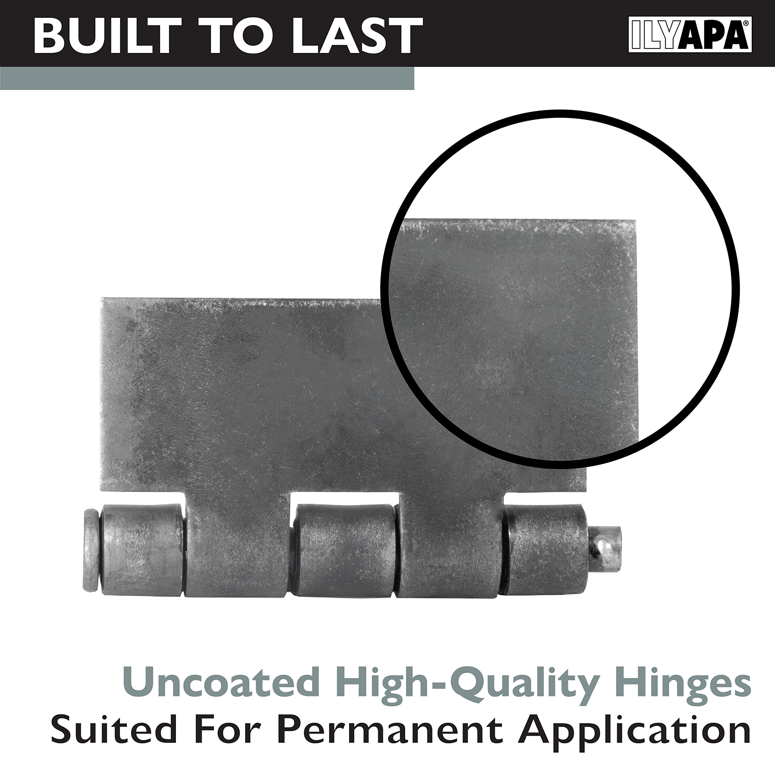 Snapklik.com : Ilyapa 4 Pack 4x4 Heavy Duty Hinges Butt Hinge For Heavy ...